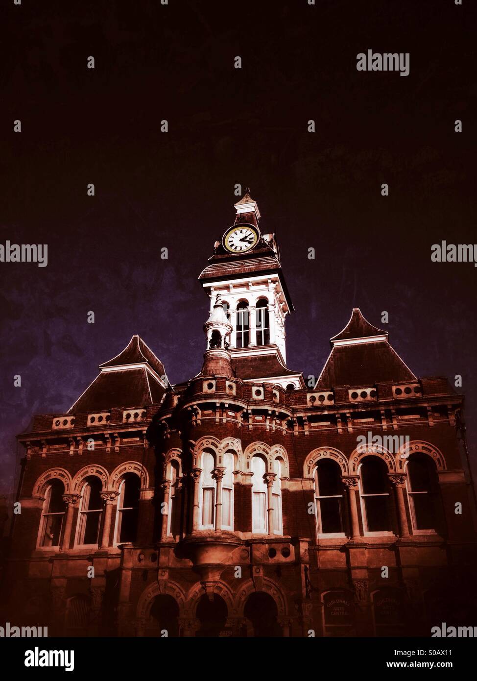 The Guildhall Arts Centre, Grantham, Lincolnshire, England Stock Photo ...