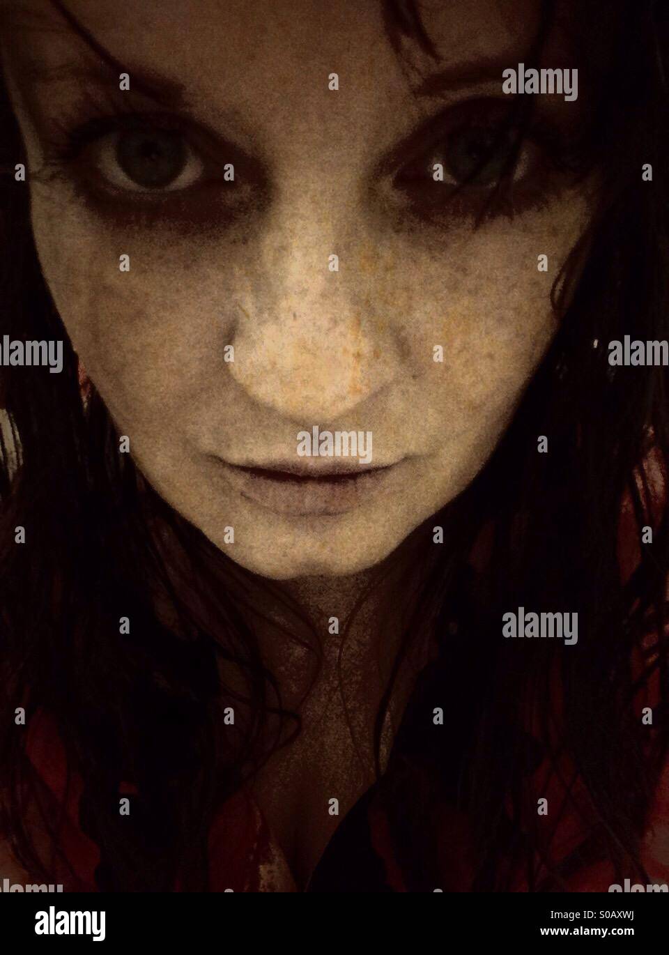 Woman possessed devil hi-res stock photography and images - Alamy