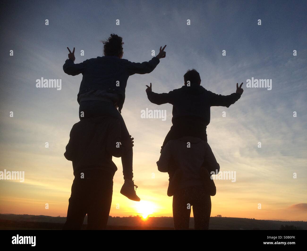 Shoulder ride hi-res stock photography and images - Alamy