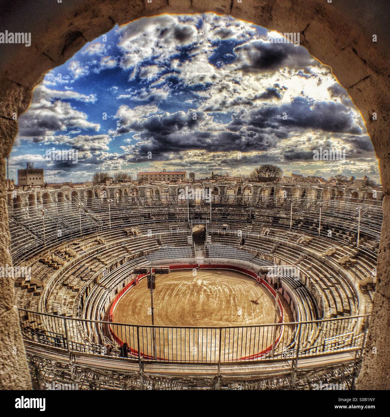 Roman amphitheatre Arles France Stock Photo - Alamy