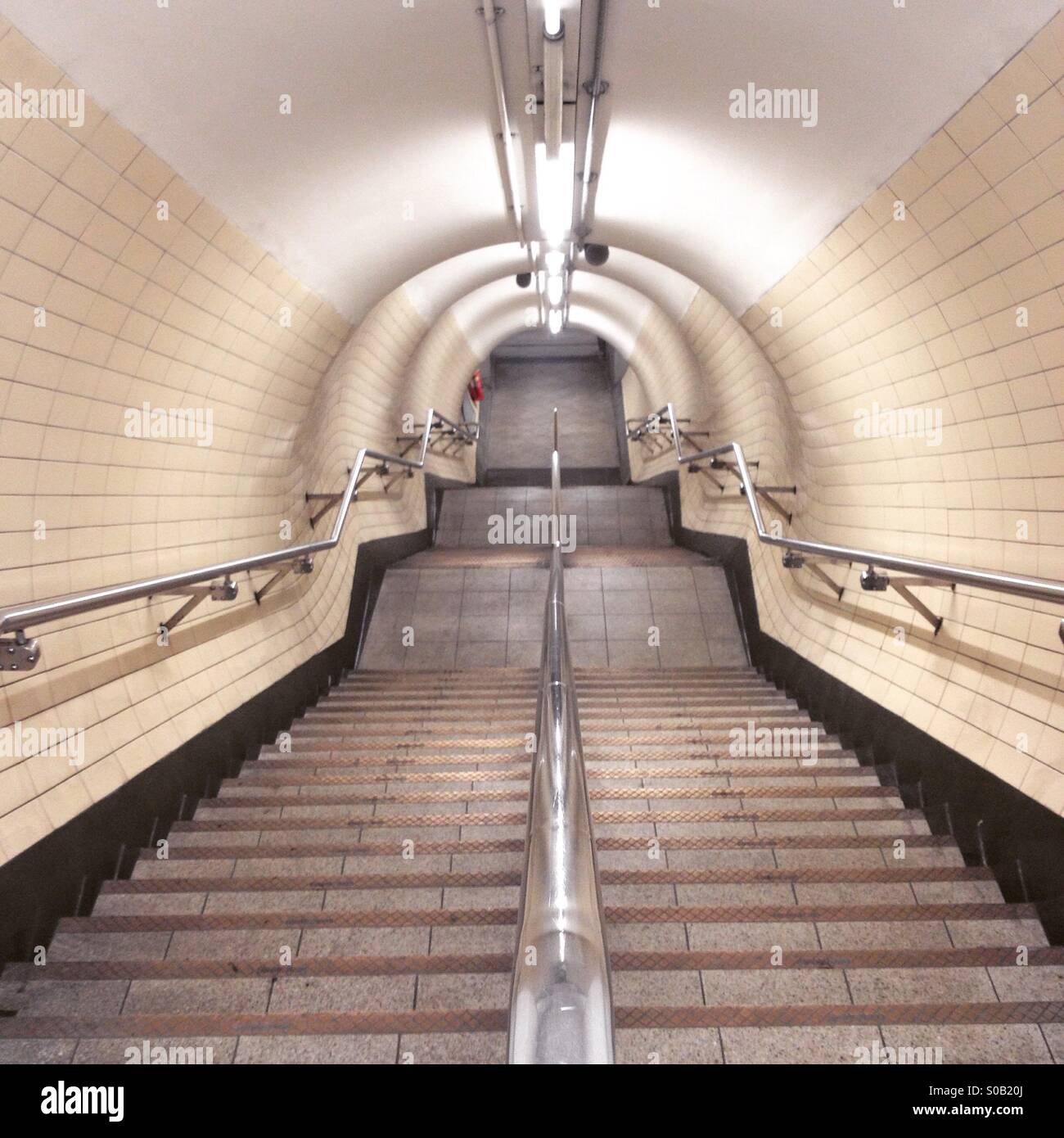 Stairs steps tunnel hi-res stock photography and images - Alamy