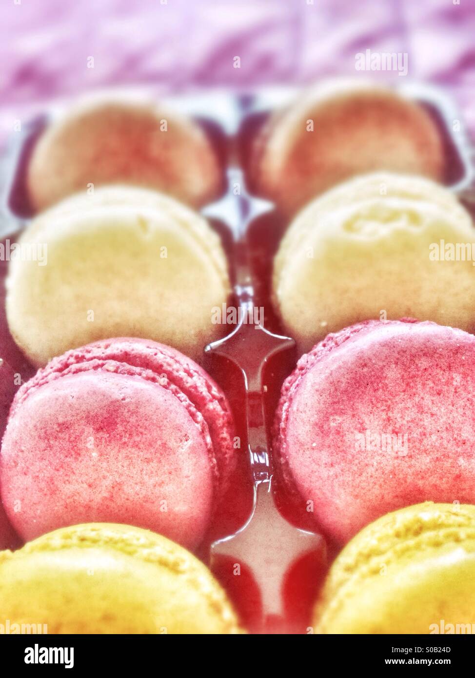 Box of macaroon Stock Photo - Alamy