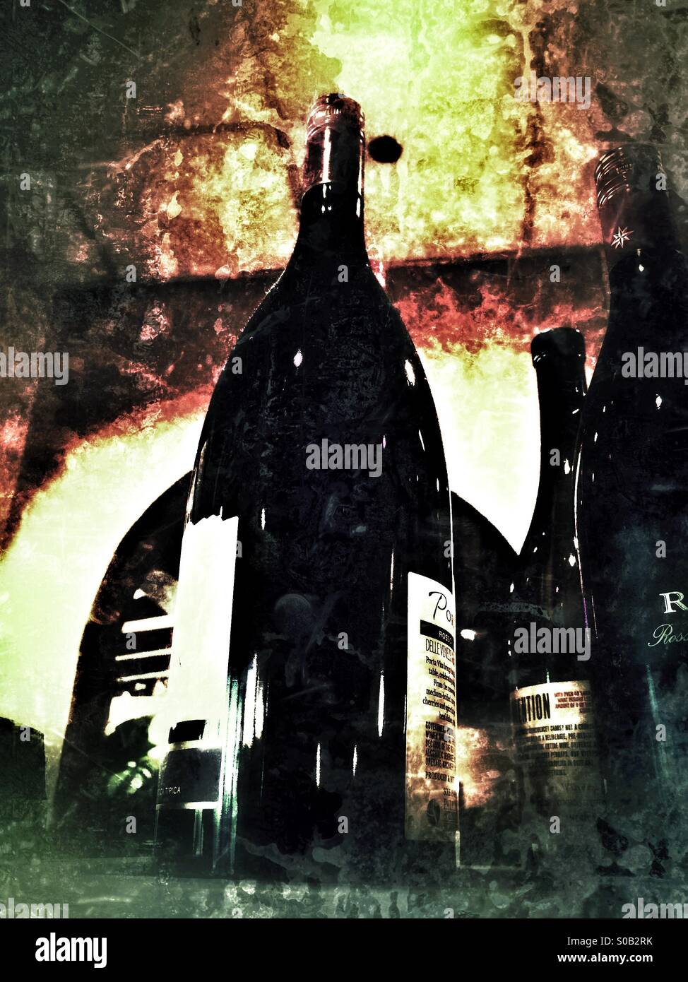 Bottles of wine drinking hi-res stock photography and images - Alamy