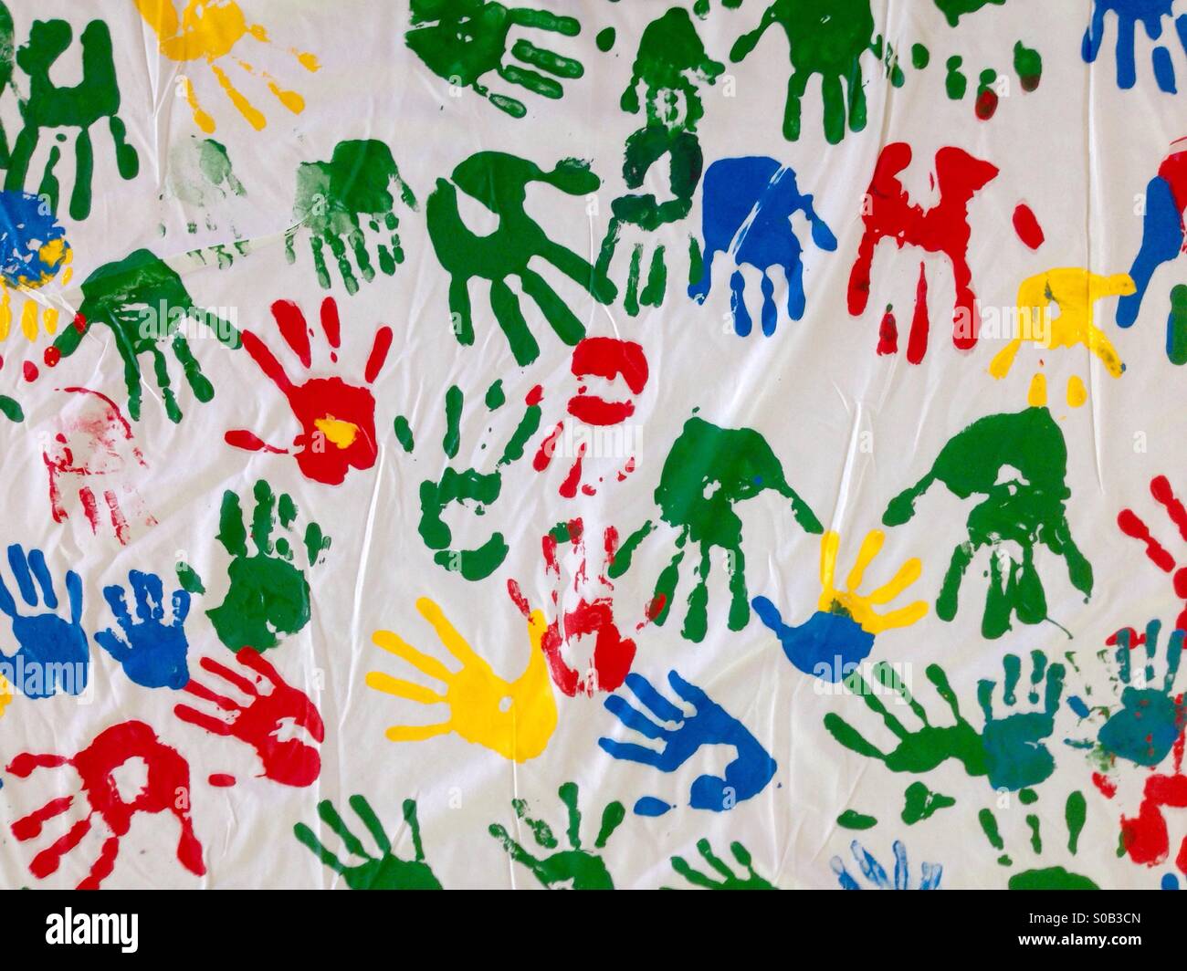 Kids Hand Prints High Resolution Stock Photography and Images - Alamy