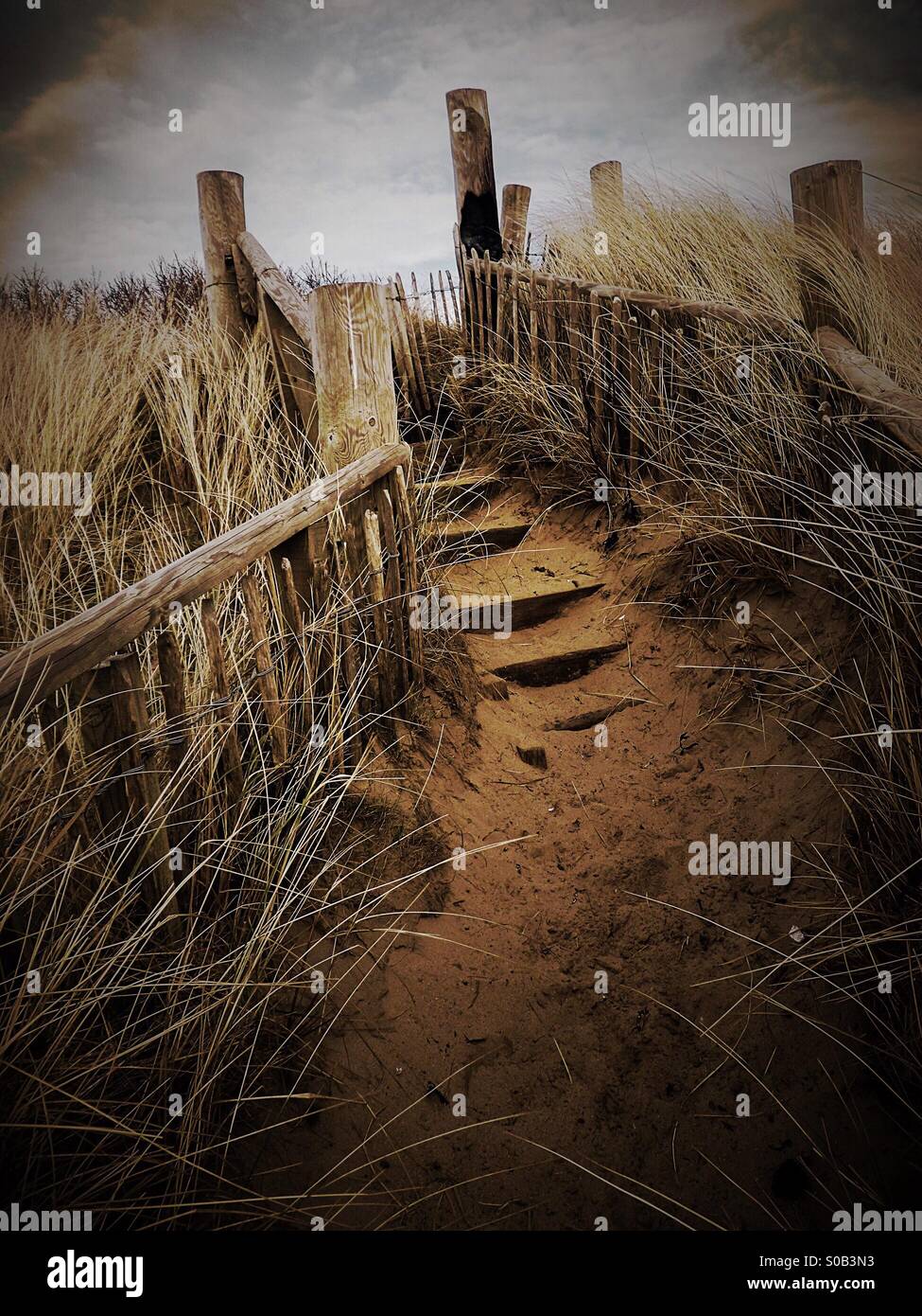 Sandy steps and stairs Stock Photo - Alamy