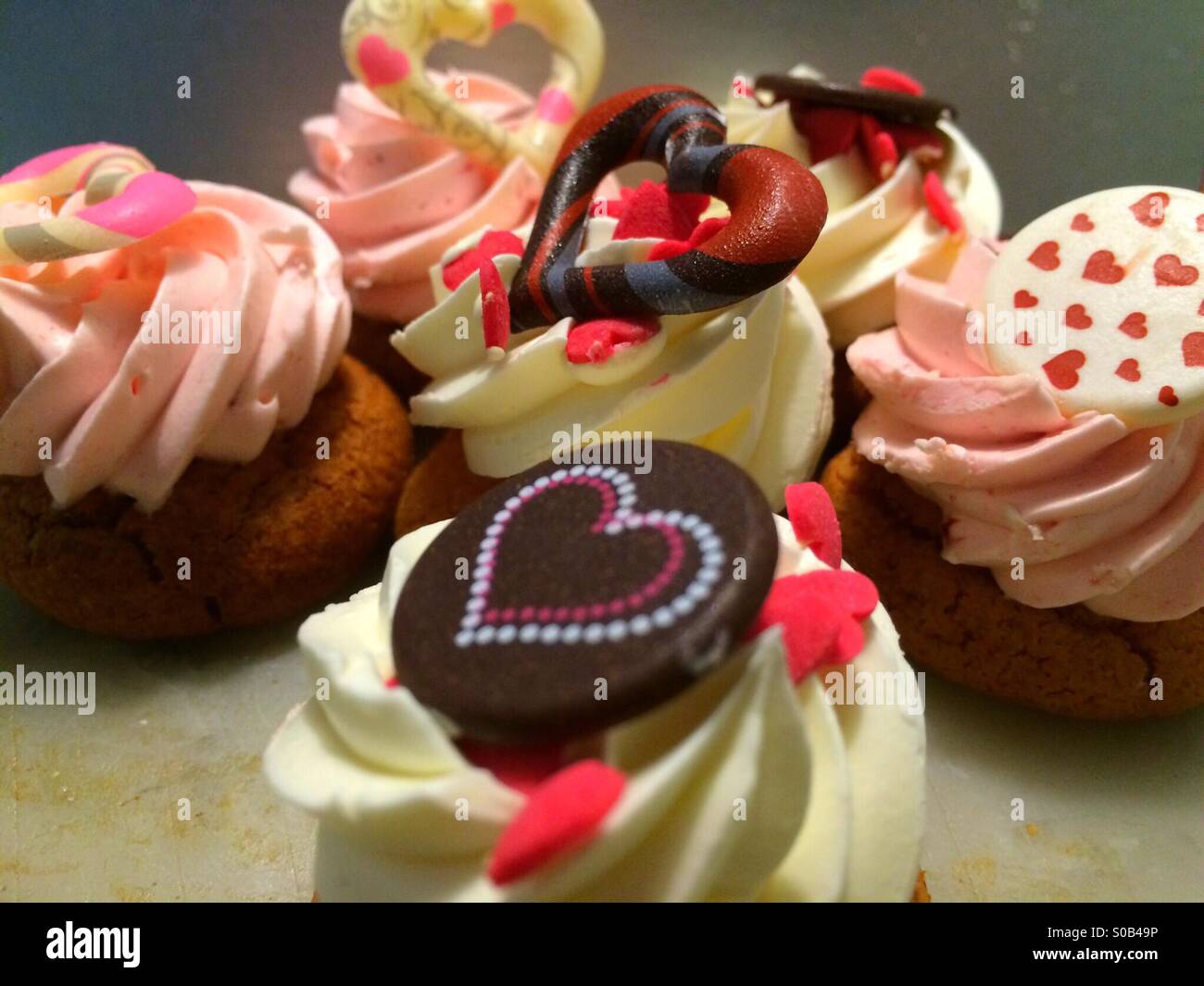 Post Valentine cakes Stock Photo - Alamy