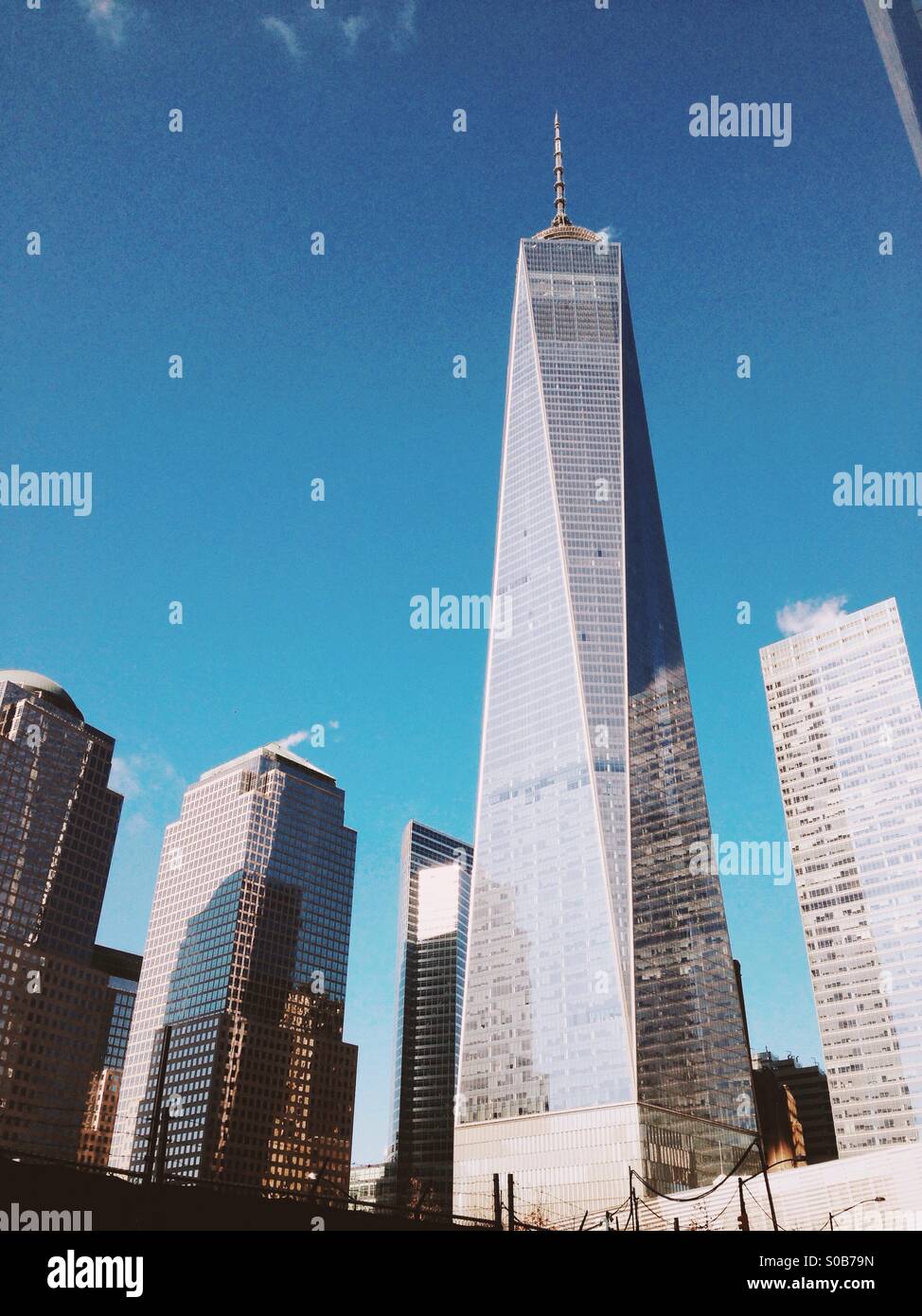 Freedom Tower at 9/11 Memorial NYC Stock Photo - Alamy