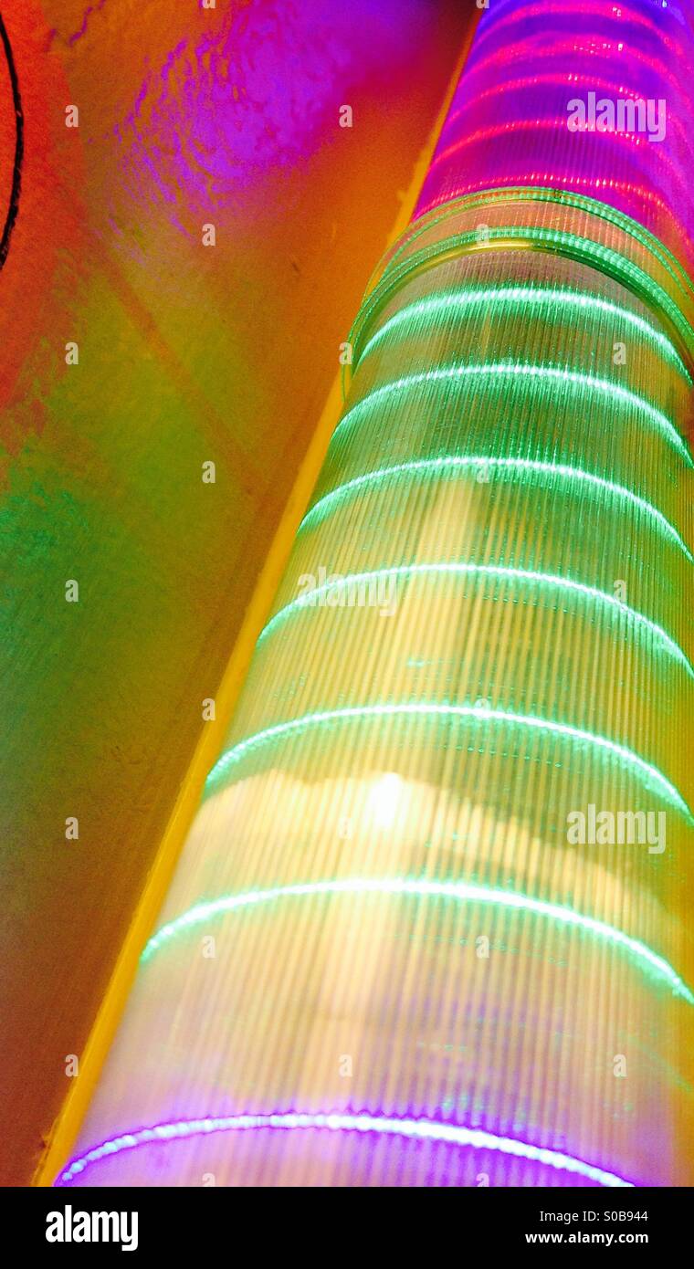 Multi color light tube Stock Photo - Alamy
