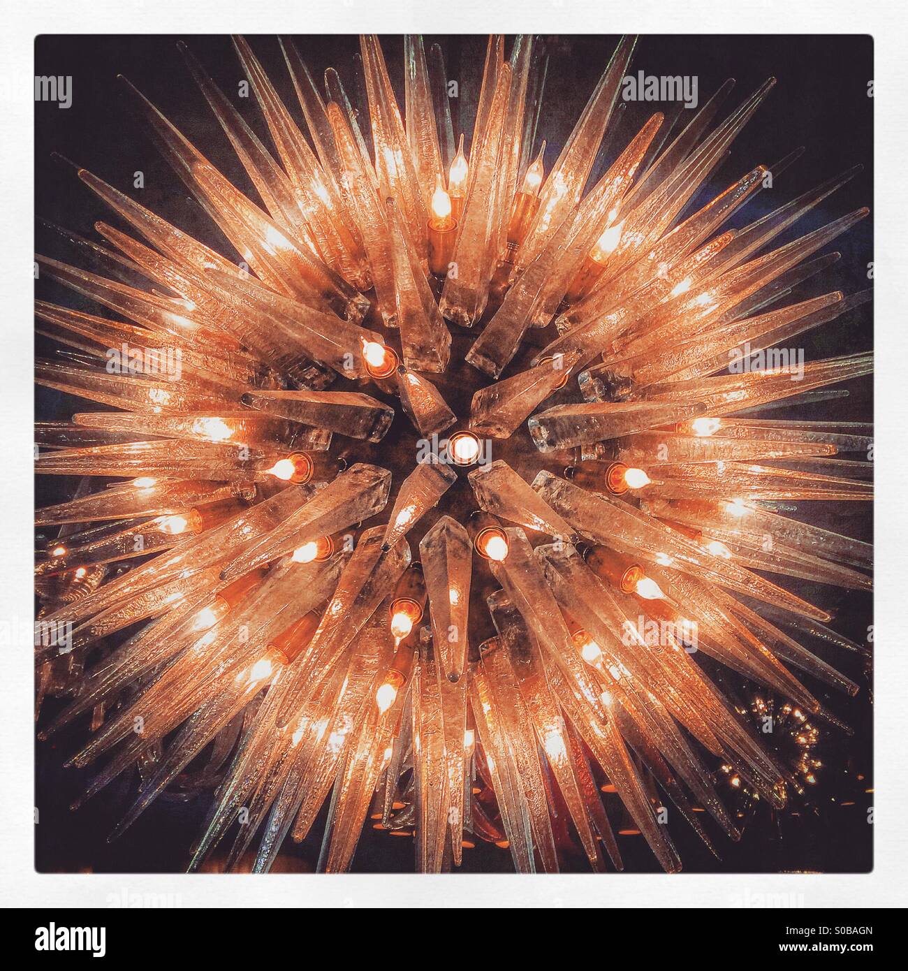 An amazing star shaped light Stock Photo - Alamy