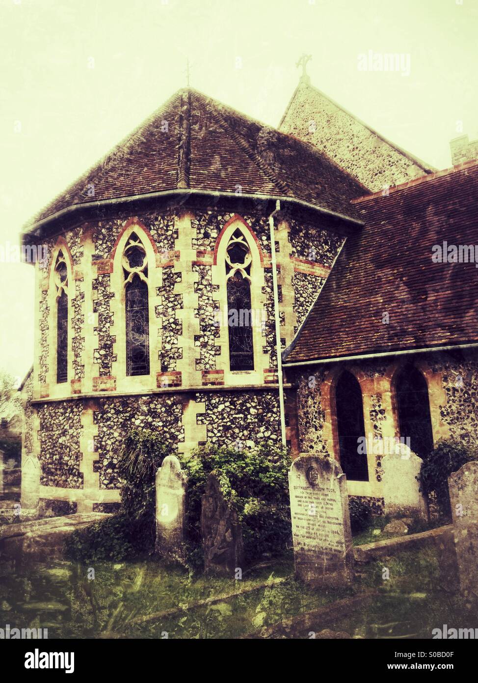 Small town church Stock Photo - Alamy