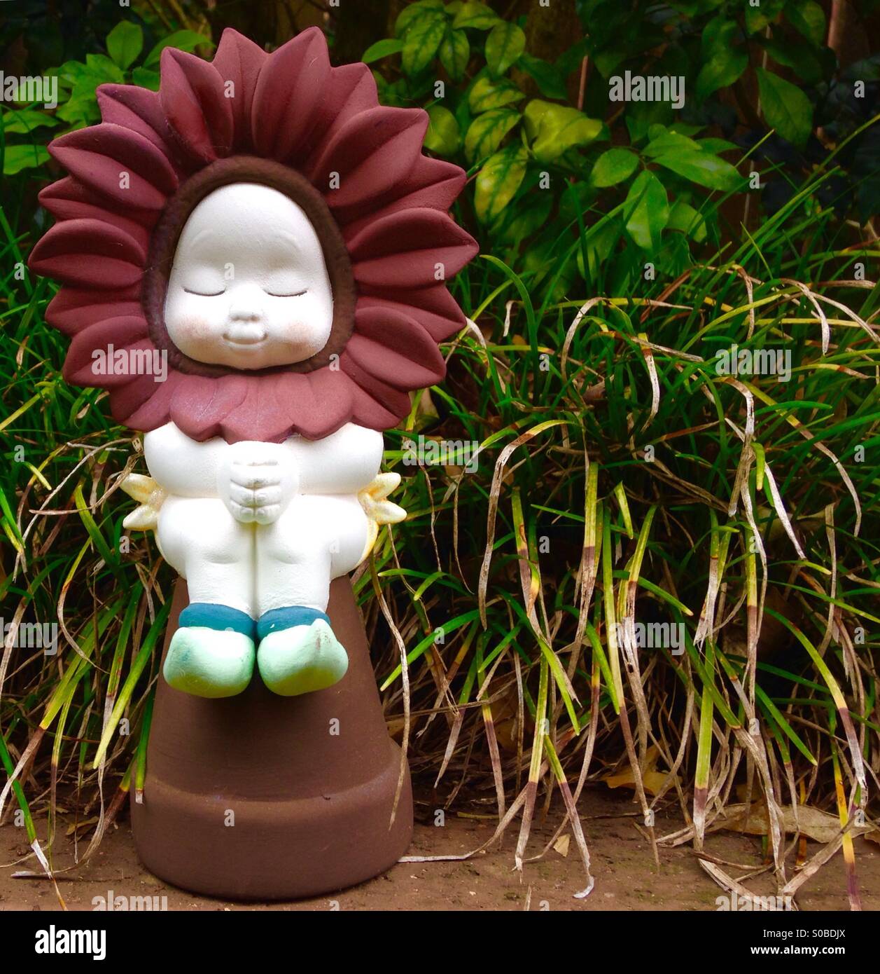 Baby and sunflower hi-res stock photography and images - Alamy