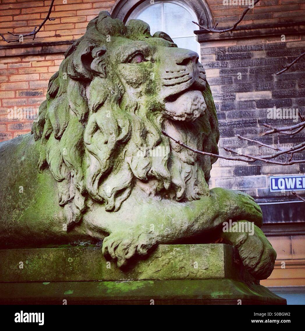 Lion, Saltaire, Bradford Stock Photo - Alamy