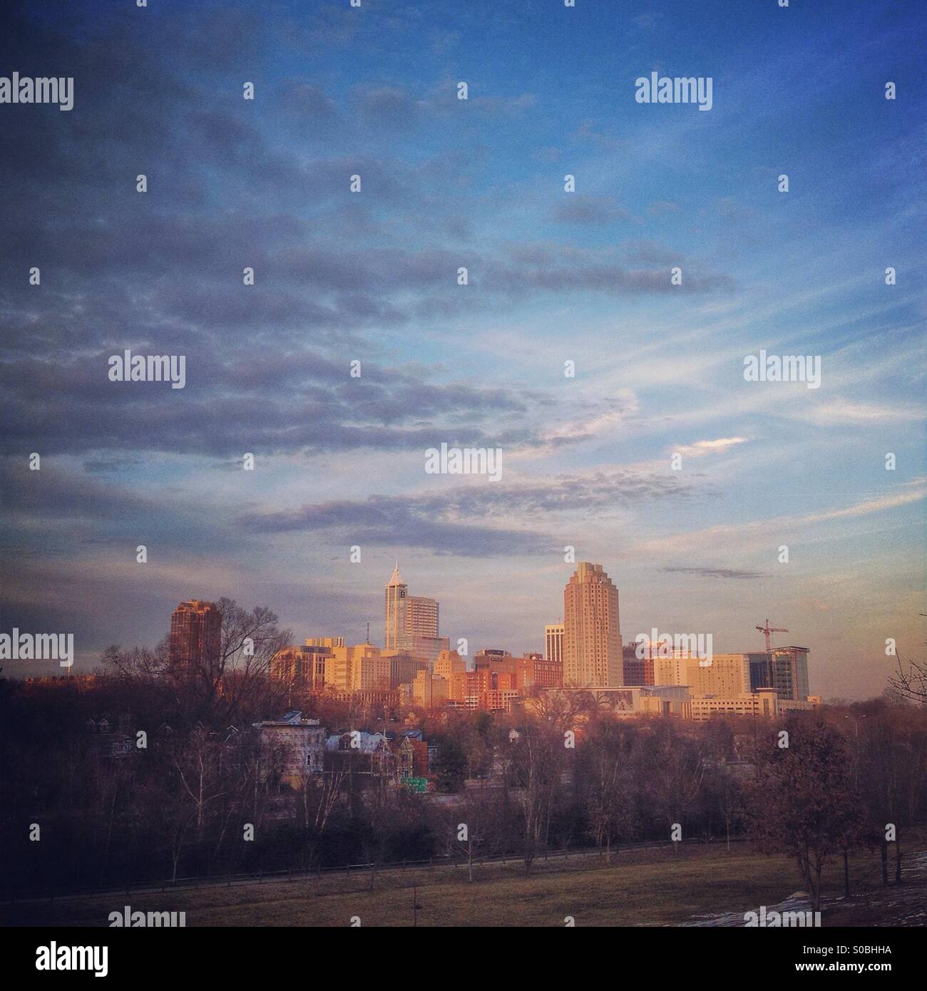 Raleigh skyline hi-res stock photography and images - Alamy