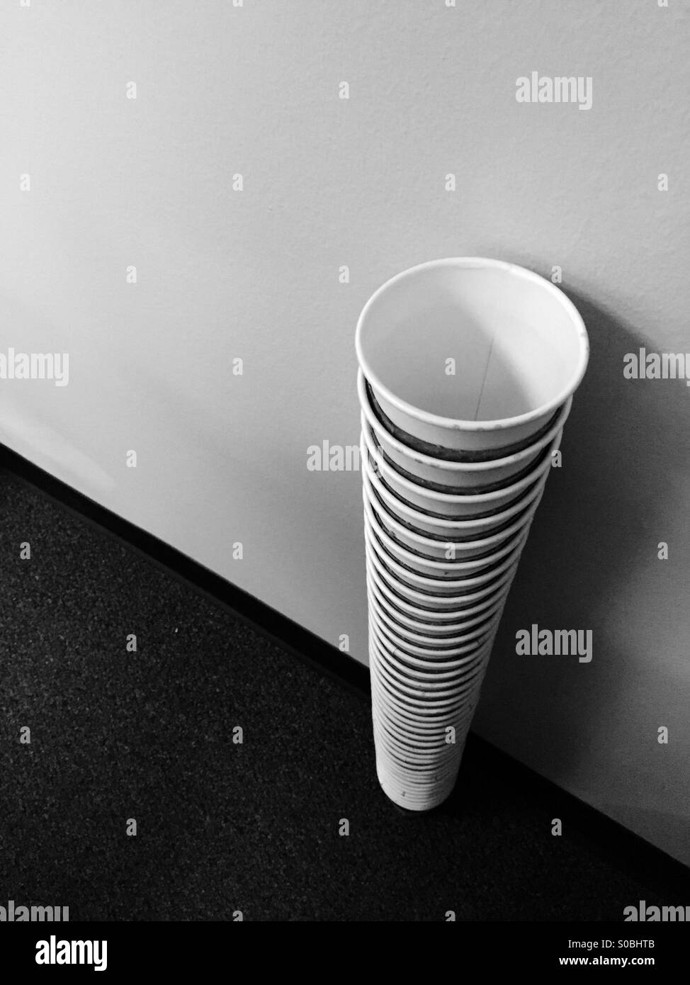 Paper coffee cups Black and White Stock Photos & Images - Alamy