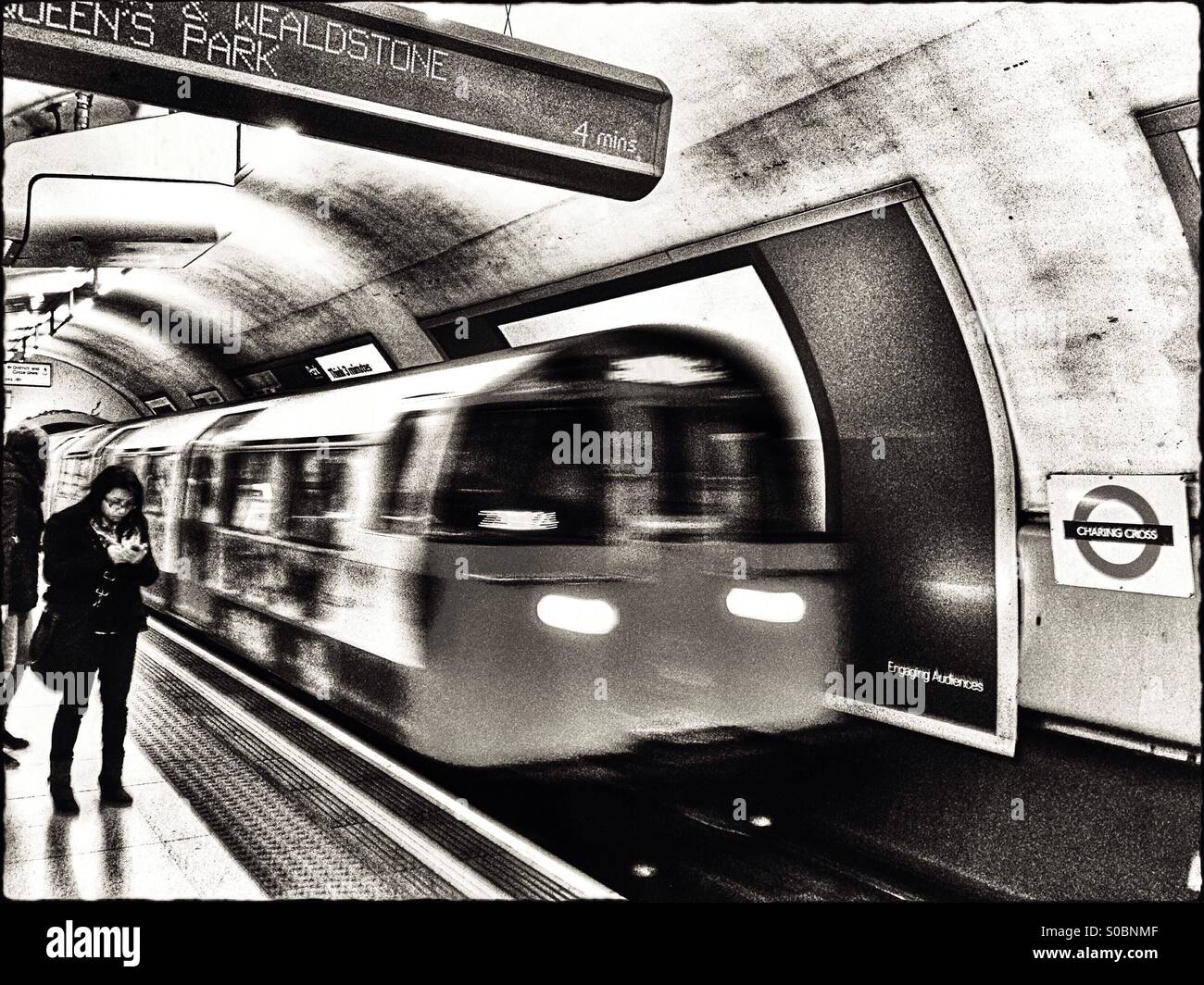 Bakerloo Line Platform Marylebone Underground High Resolution Stock ...