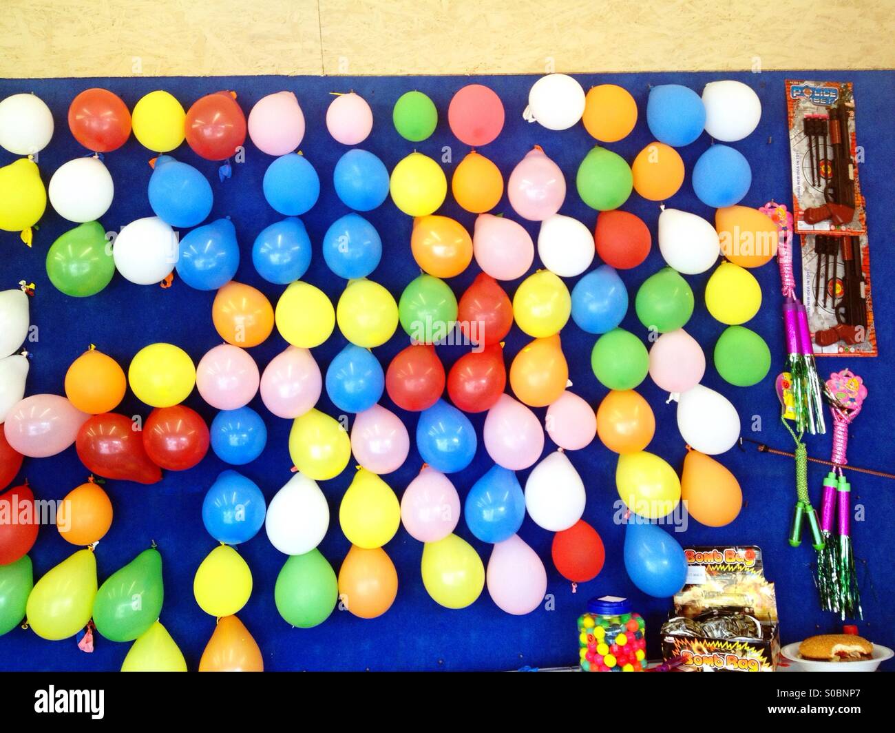 Fairground stall balloons hi-res stock photography and images - Alamy