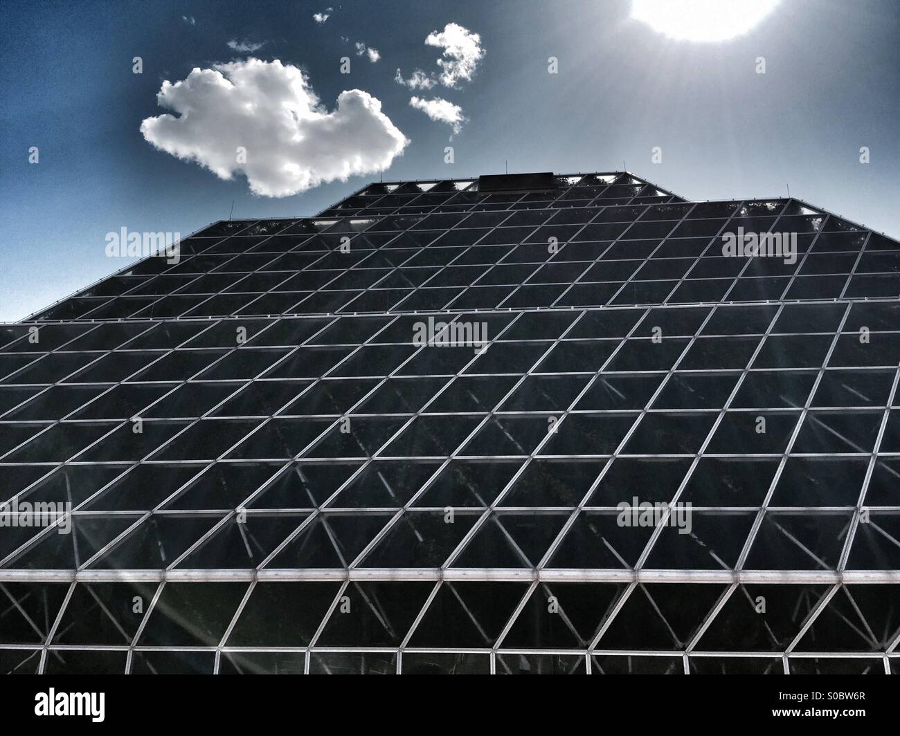 Biosphere 2 glass building Stock Photo - Alamy
