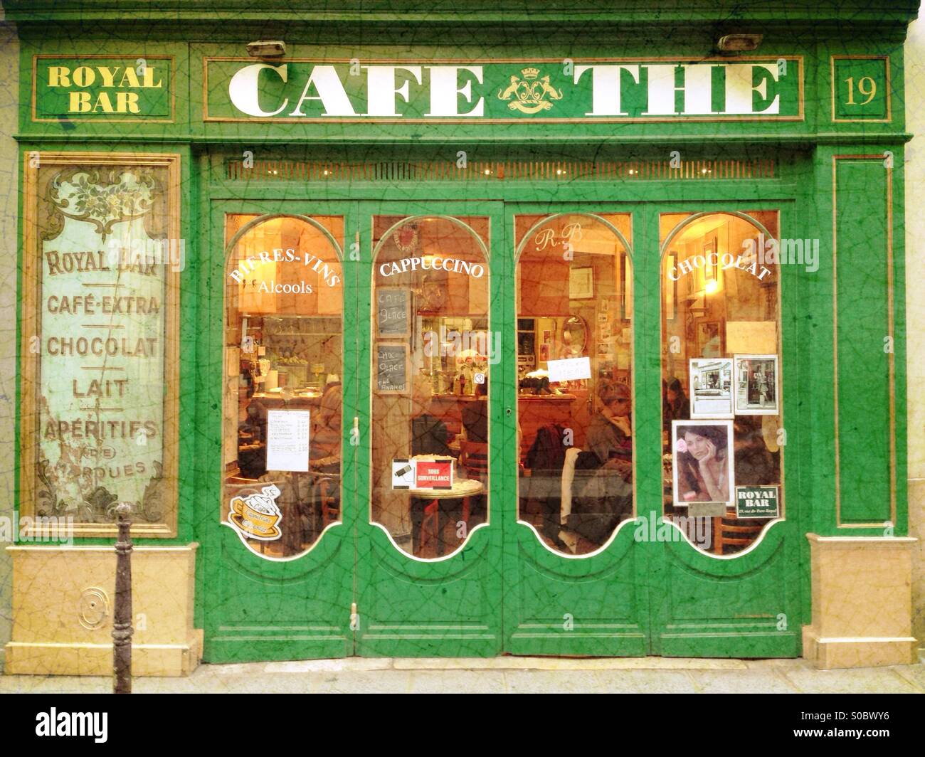 Old french cafe,Paris,France Stock Photo - Alamy