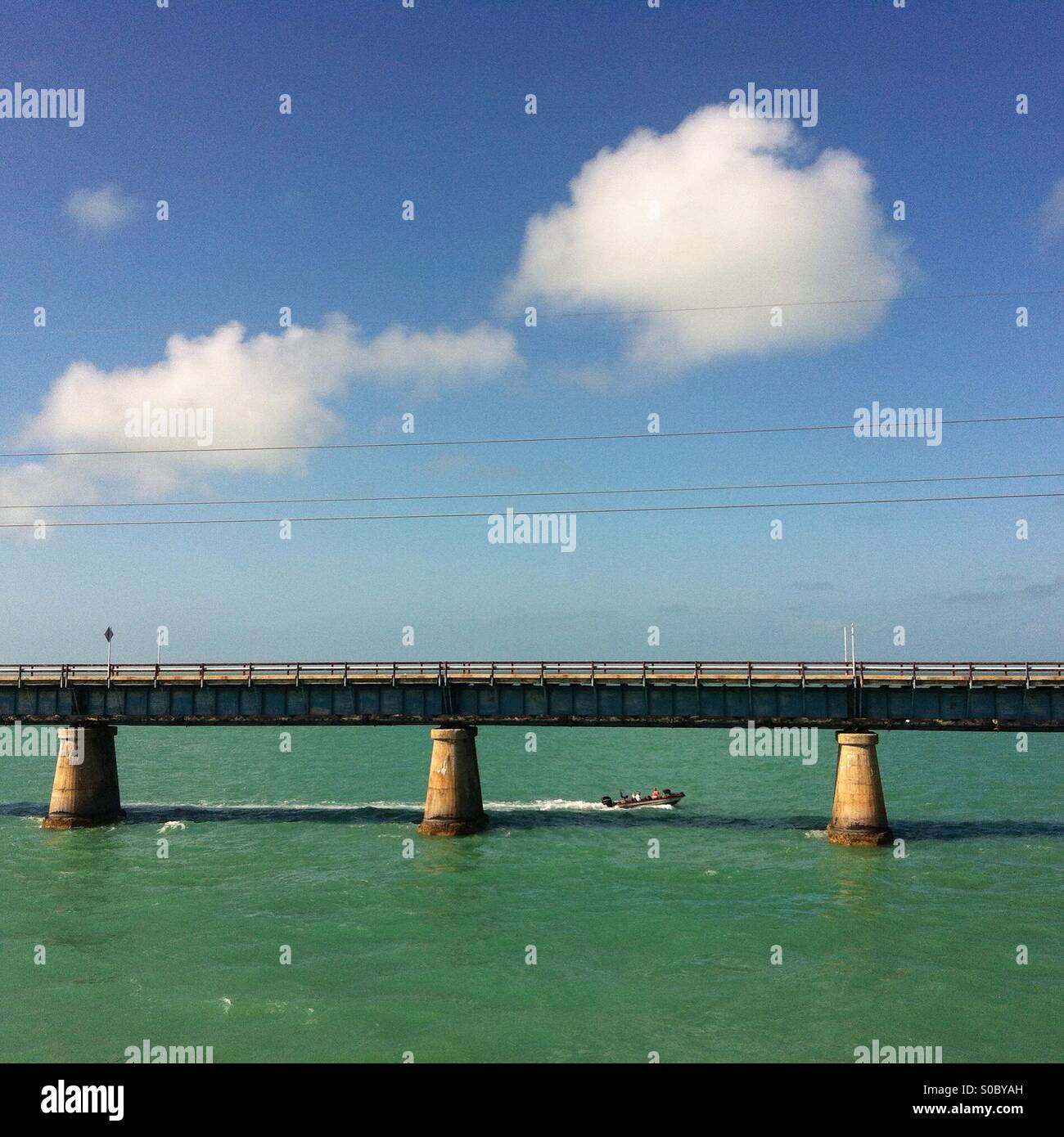 Crossing bridges between Florida Keys Stock Photo - Alamy