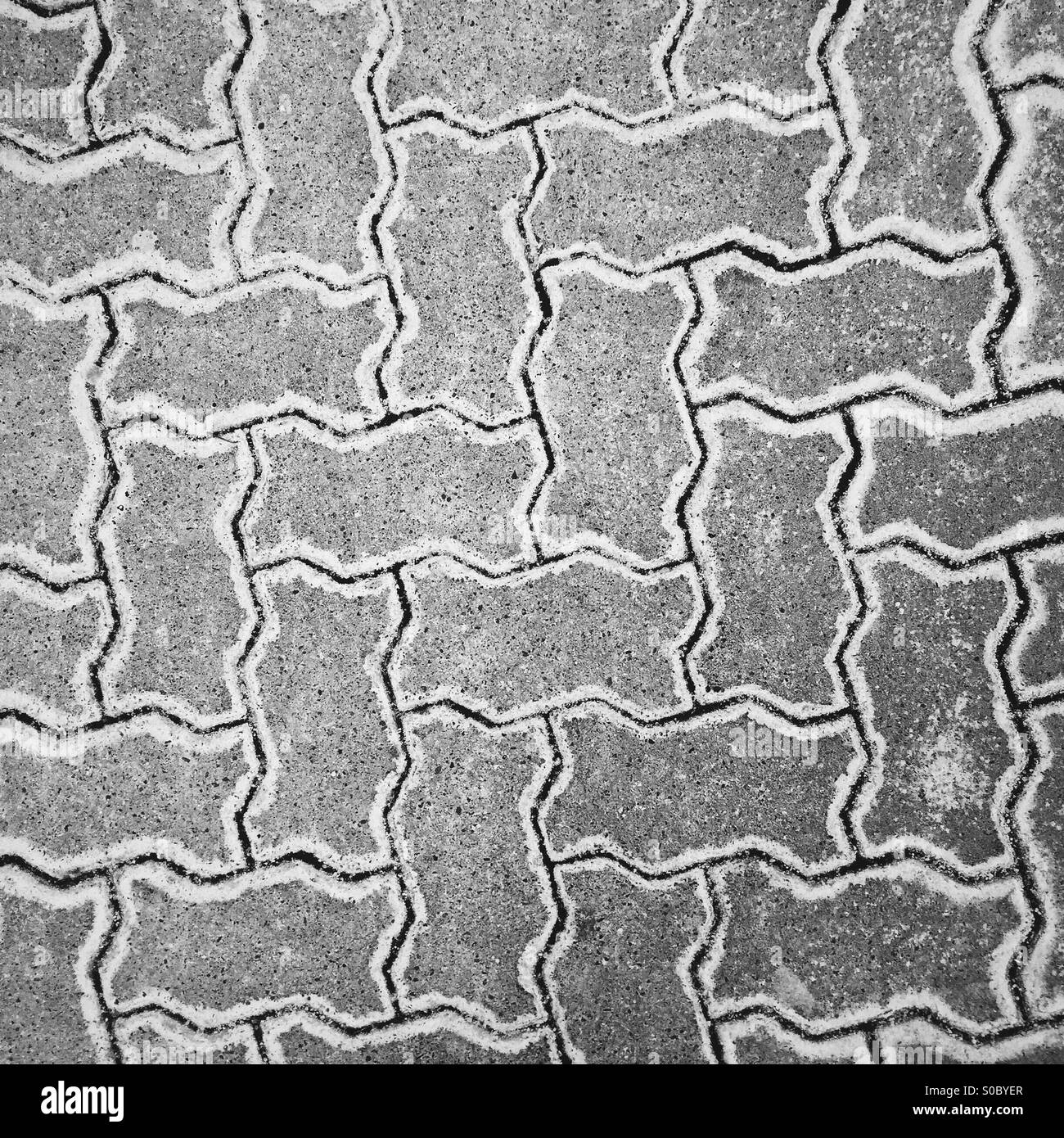 Interlocking paving stone hi-res stock photography and images - Alamy