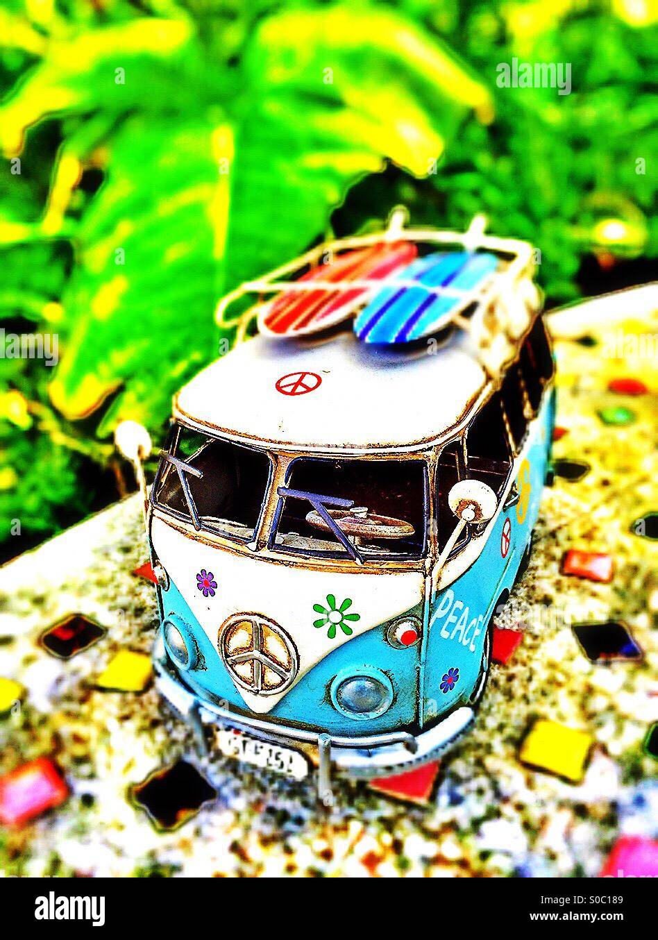 Miniature VW bus Stock Photo - Alamy