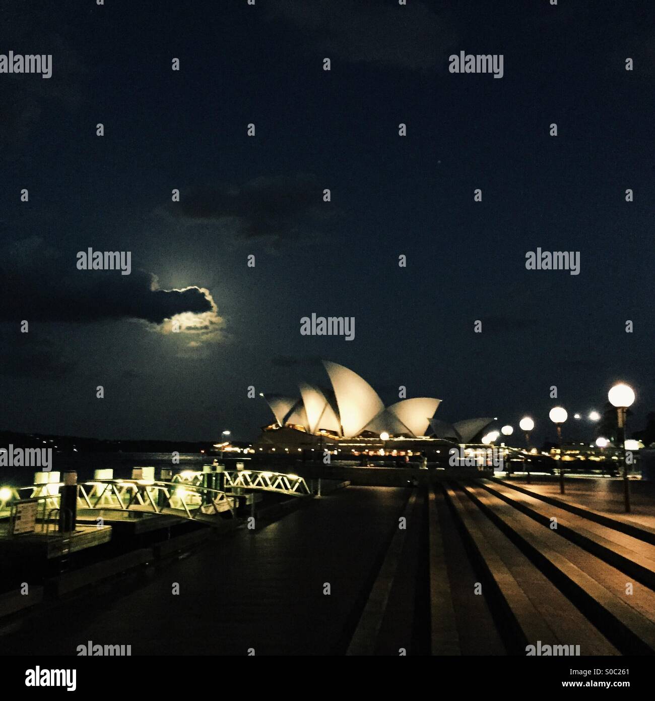 Sydney opera house steps night hi-res stock photography and images - Alamy
