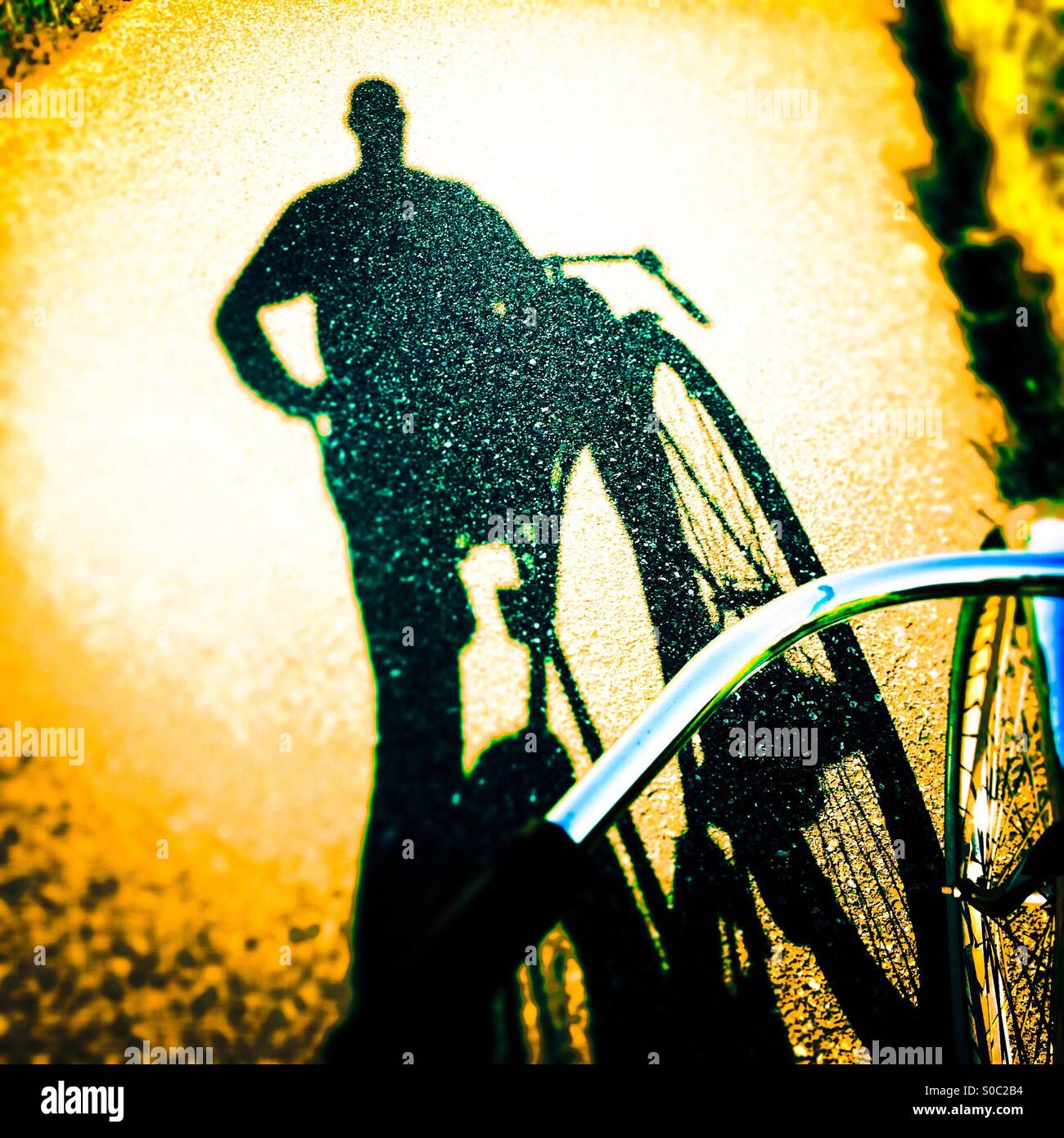 Person with bike waiting hi-res stock photography and images - Alamy