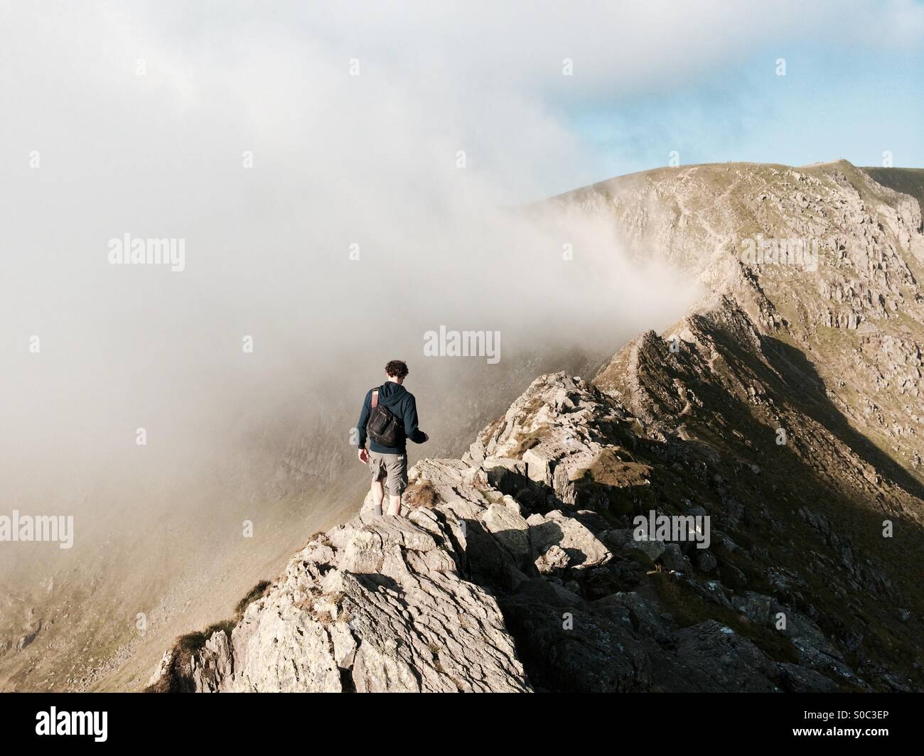 Hellvellyn via Striding Edge Stock Photo - Alamy