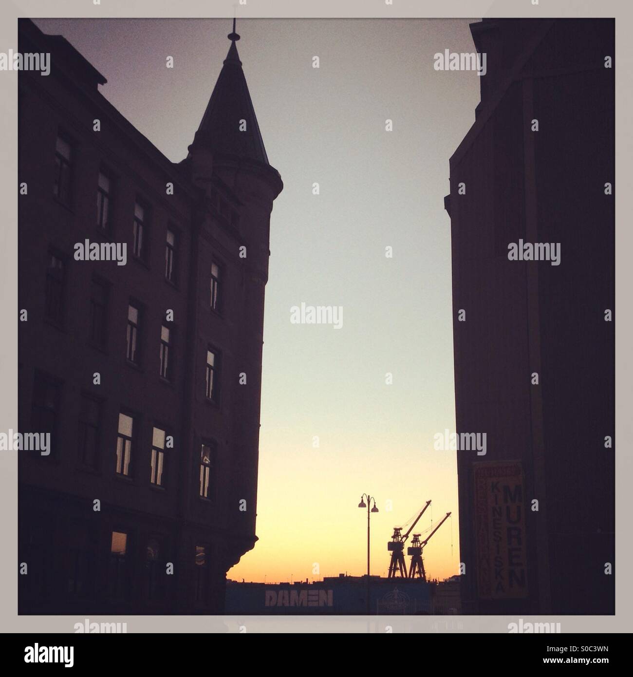 Gothenburg at sunset Stock Photo - Alamy