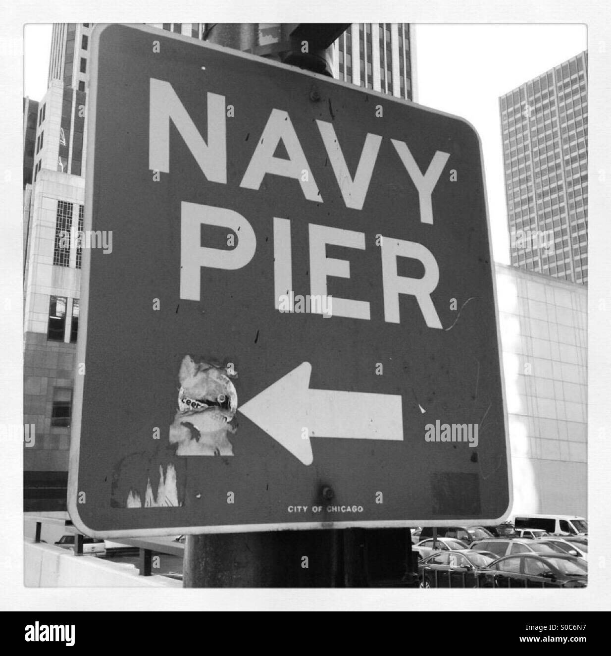 Navy pier Black and White Stock Photos & Images - Alamy