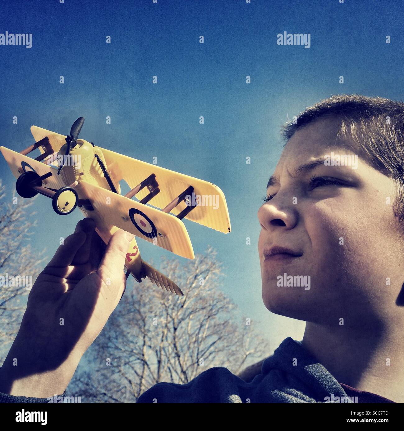 Child Model Airplane High Resolution Stock Photography and Images - Alamy
