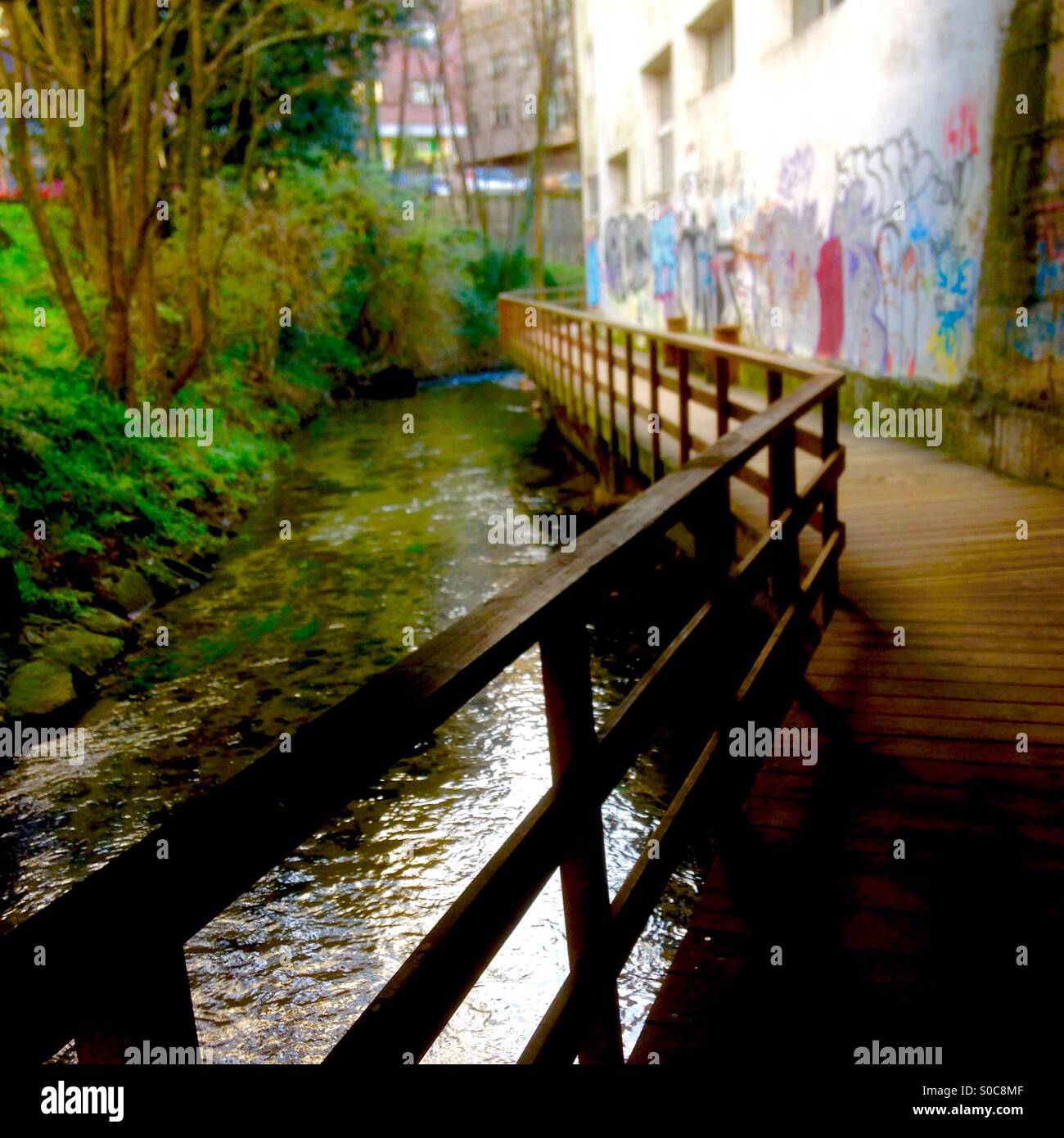Wooden walkway river hi-res stock photography and images - Alamy