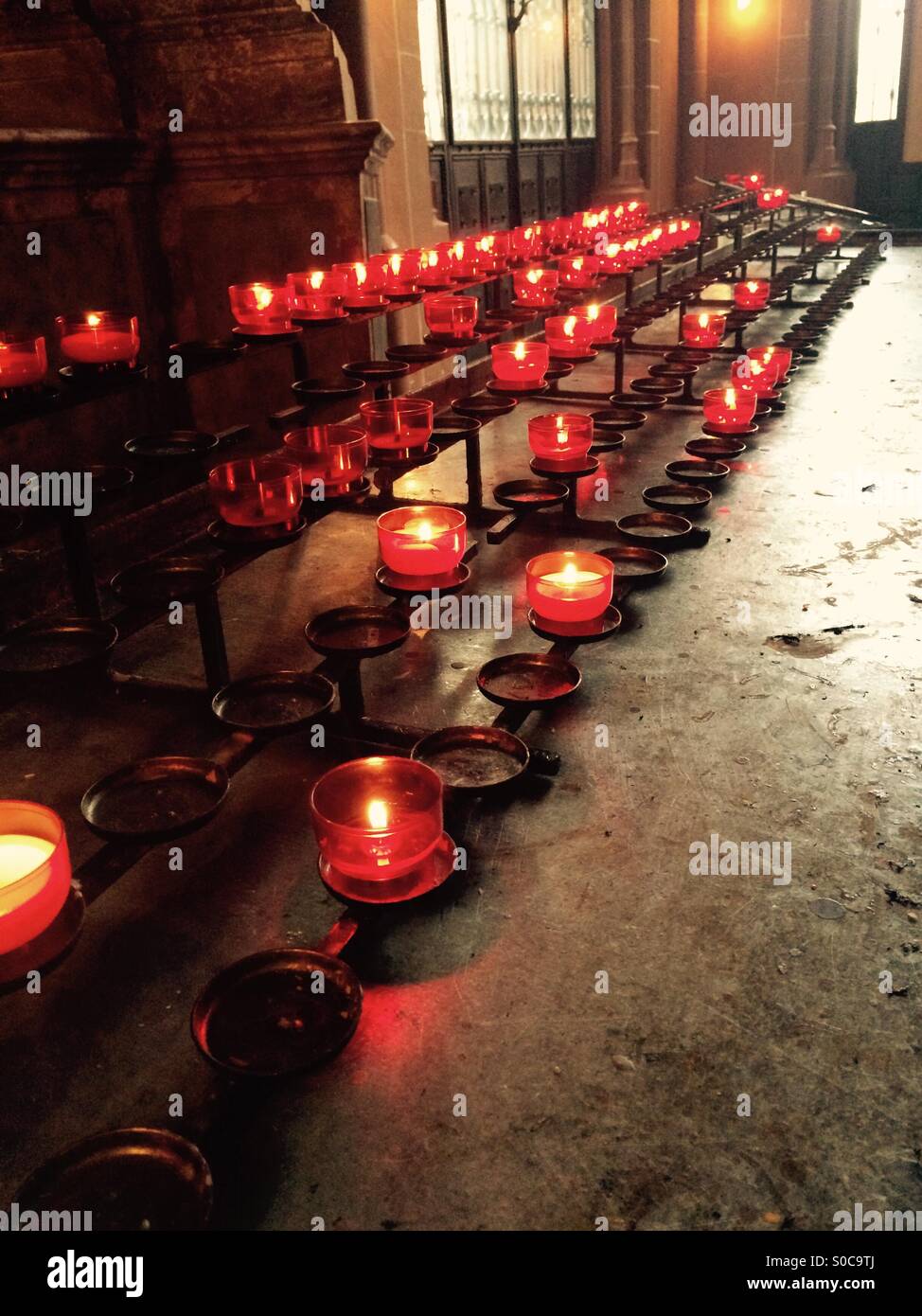 Red Church Candle High Resolution Stock Photography and Images - Alamy