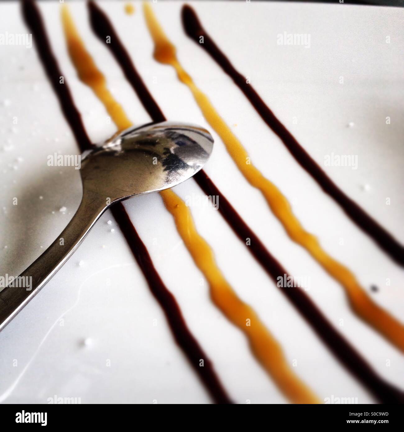 Tea spoon on the plate hi-res stock photography and images - Alamy