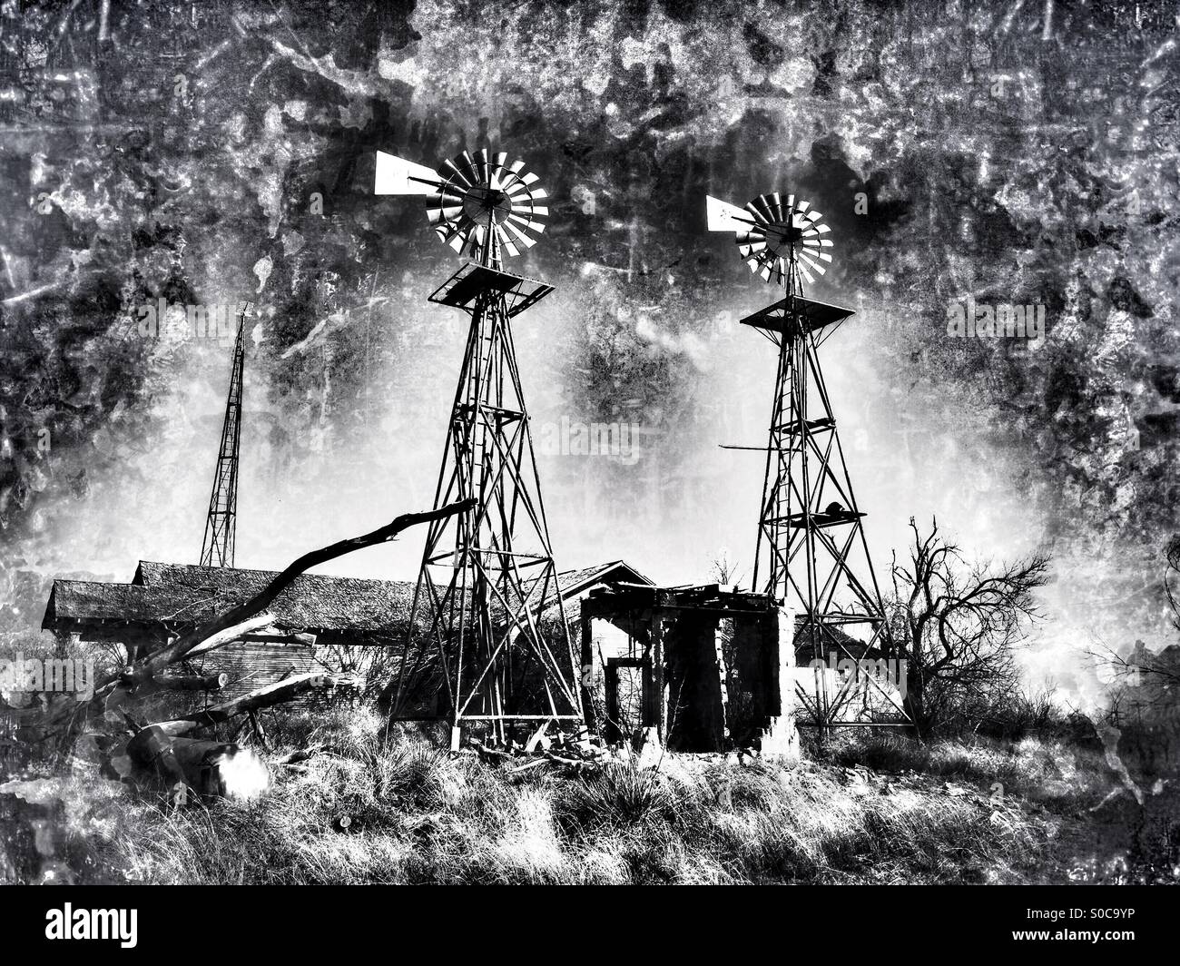 Double windmill hi-res stock photography and images - Alamy