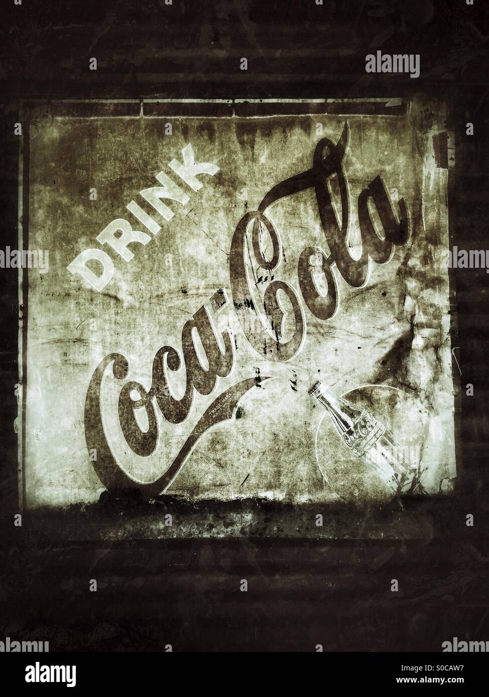 Antique drink sign hi-res stock photography and images - Alamy