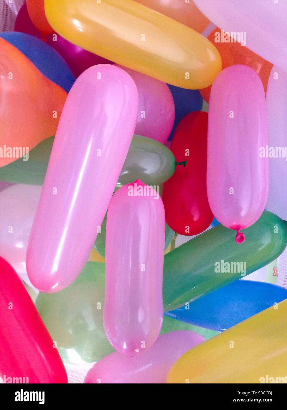 Colorful party balloons Stock Photo - Alamy