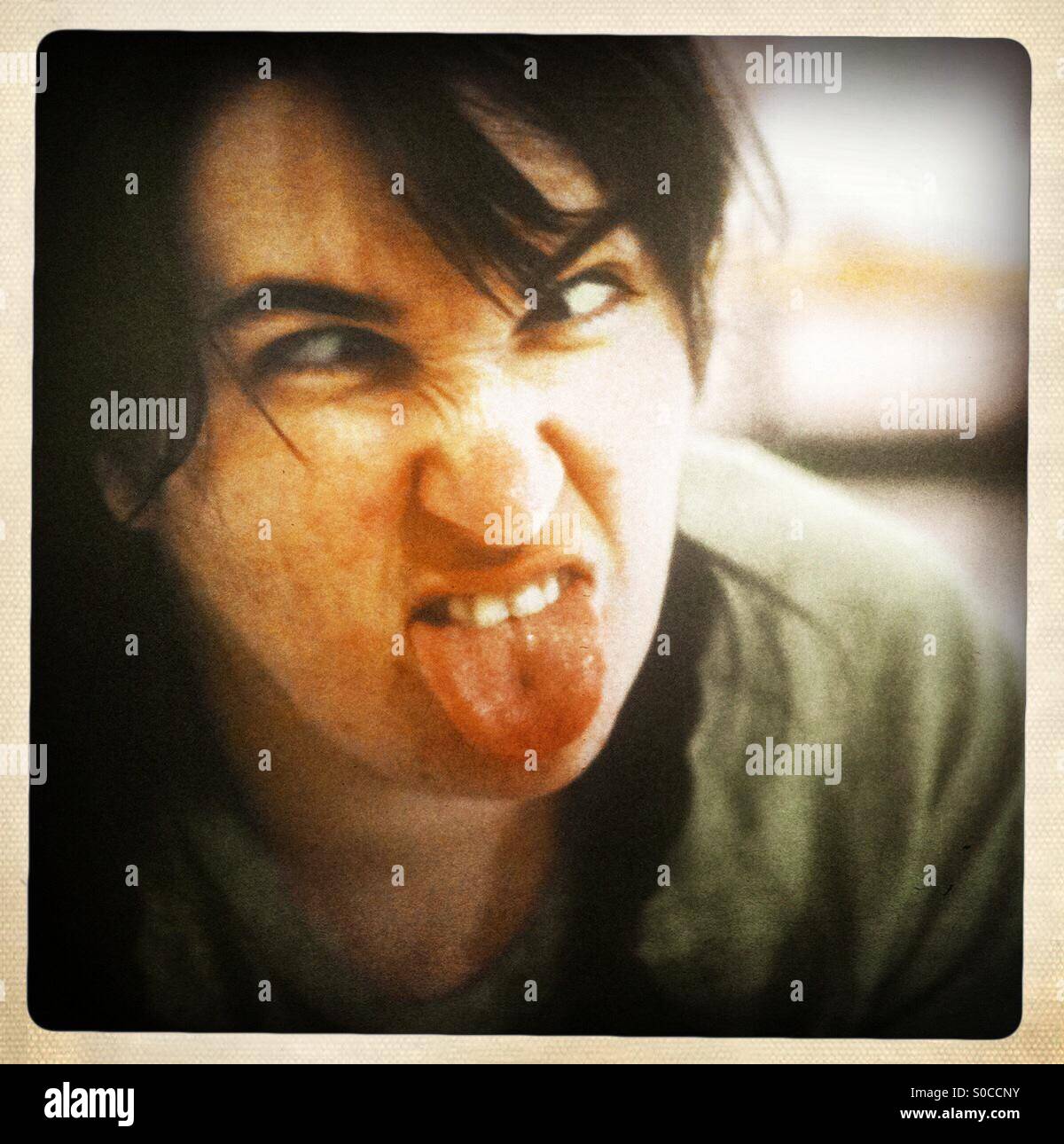 Pulling a silly funny face hi-res stock photography and images - Alamy