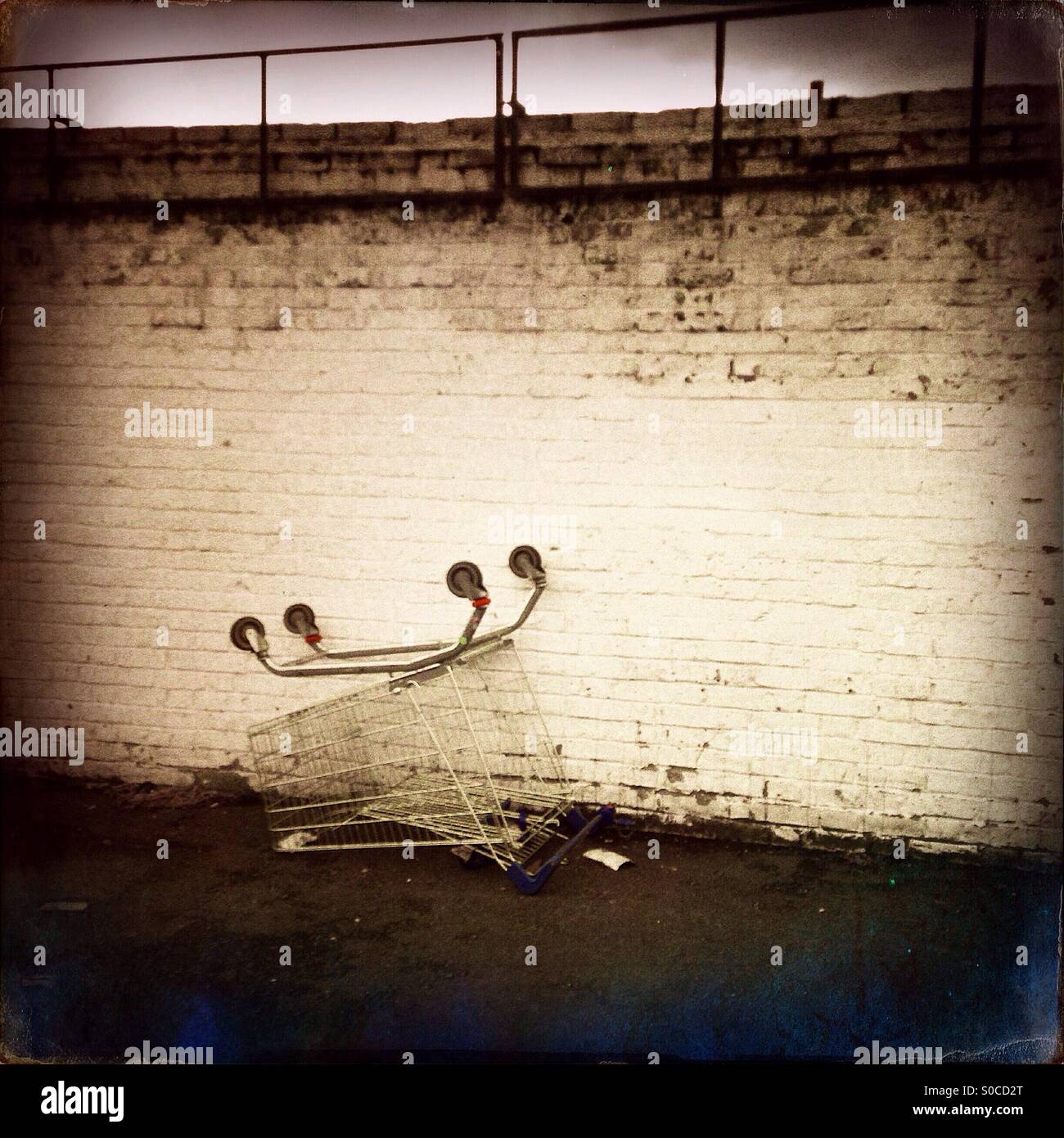 Overturned shopping cart hi-res stock photography and images - Alamy