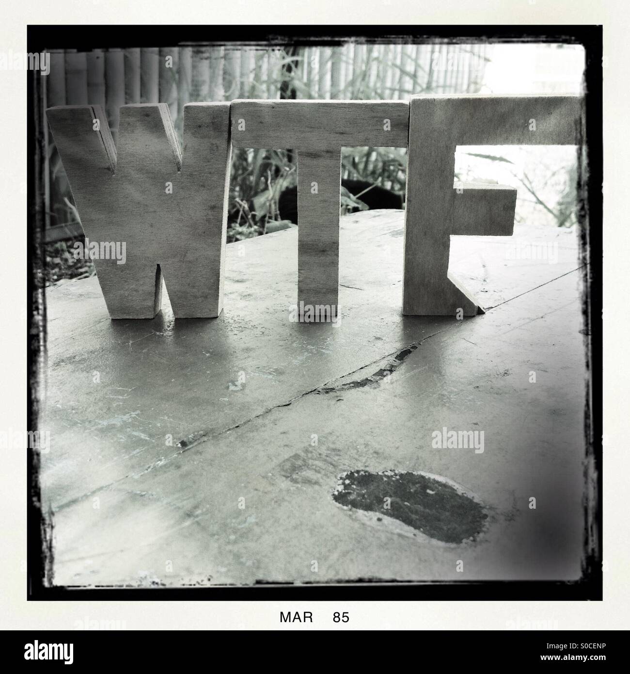 Wtf letters hi-res stock photography and images - Alamy