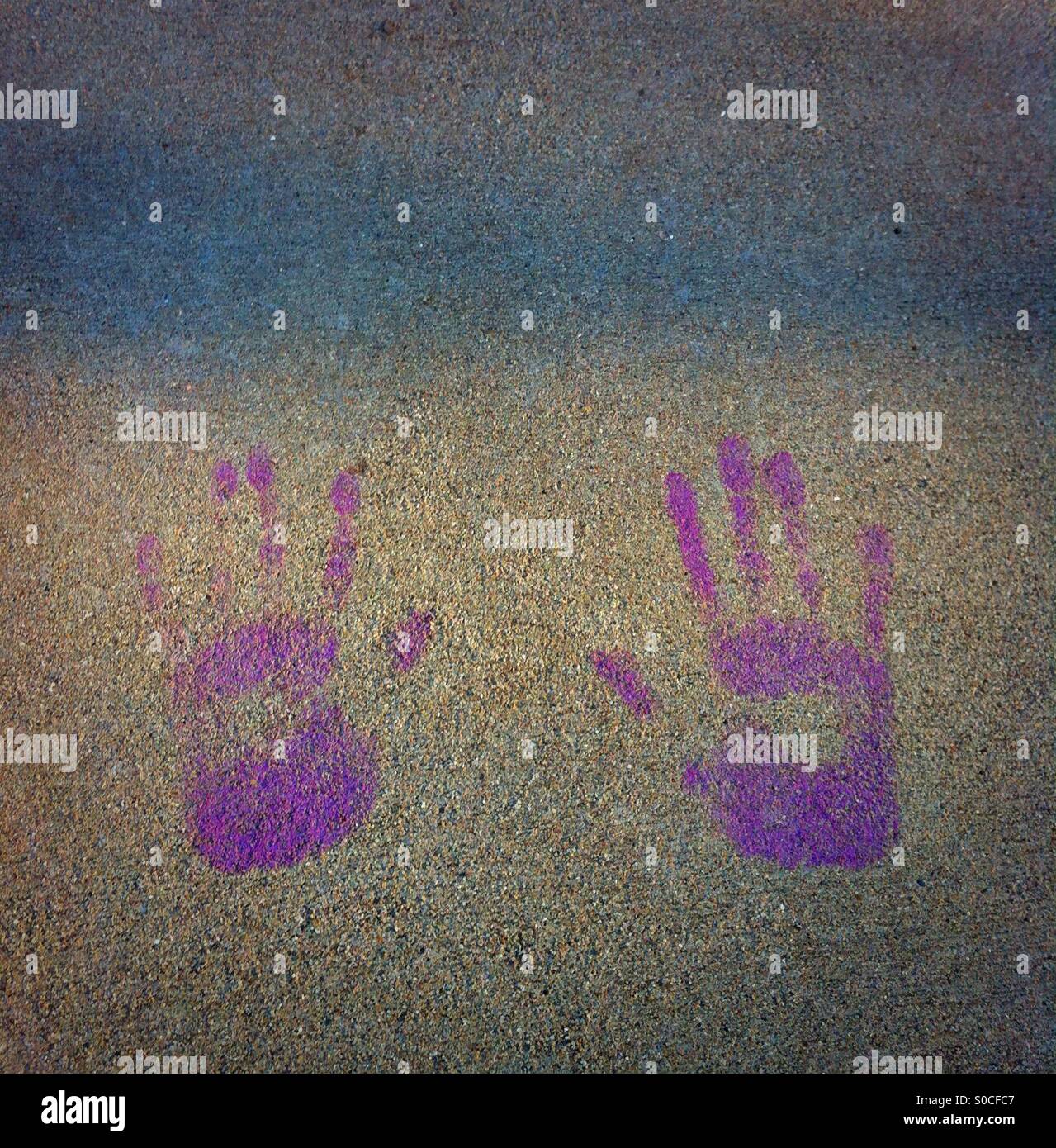 Child handprint paint hi-res stock photography and images - Alamy