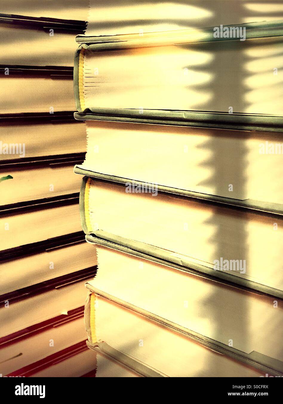 Multiple stacked books hi-res stock photography and images - Alamy