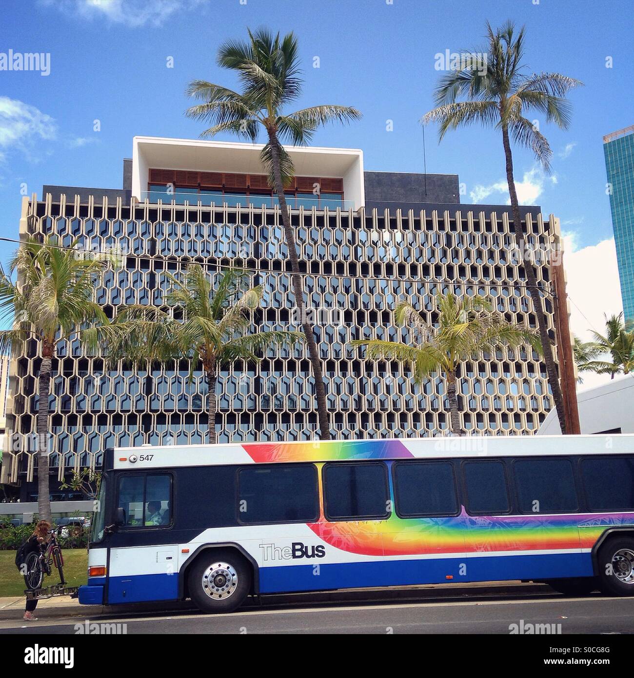 Honolulu rainbow hi-res stock photography and images - Alamy