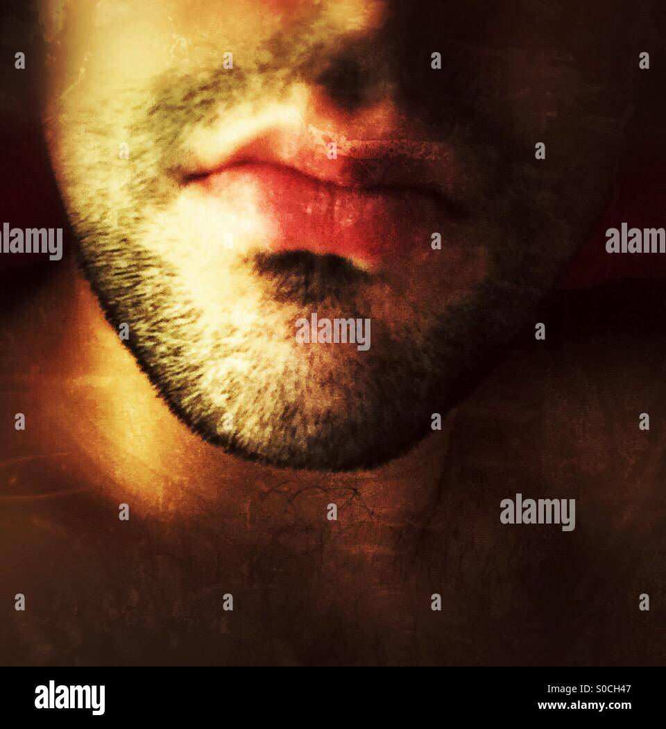 Stubble man beard hi-res stock photography and images - Alamy