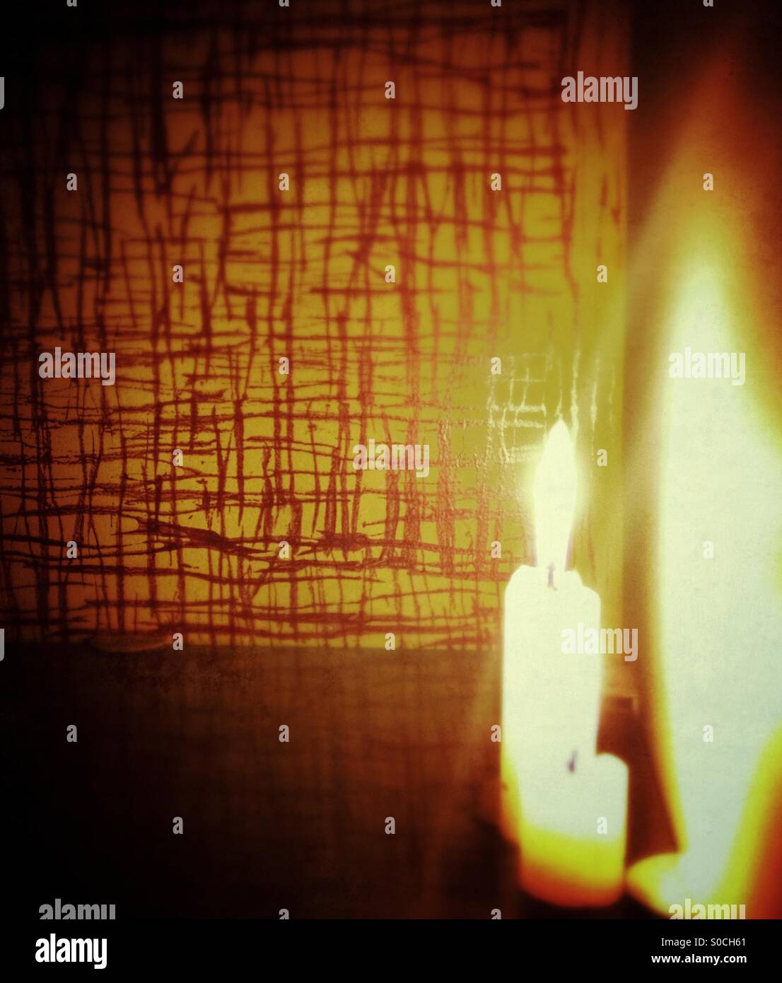 Light candle wall hi-res stock photography and images - Alamy
