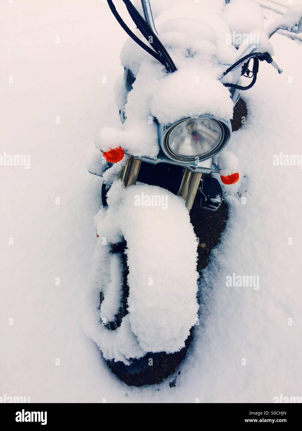 Motorcycle snow hi-res stock photography and images - Alamy