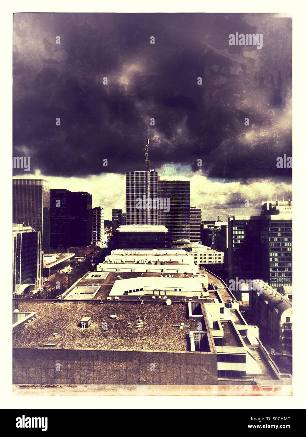 City skyline storm clouds hi-res stock photography and images - Alamy