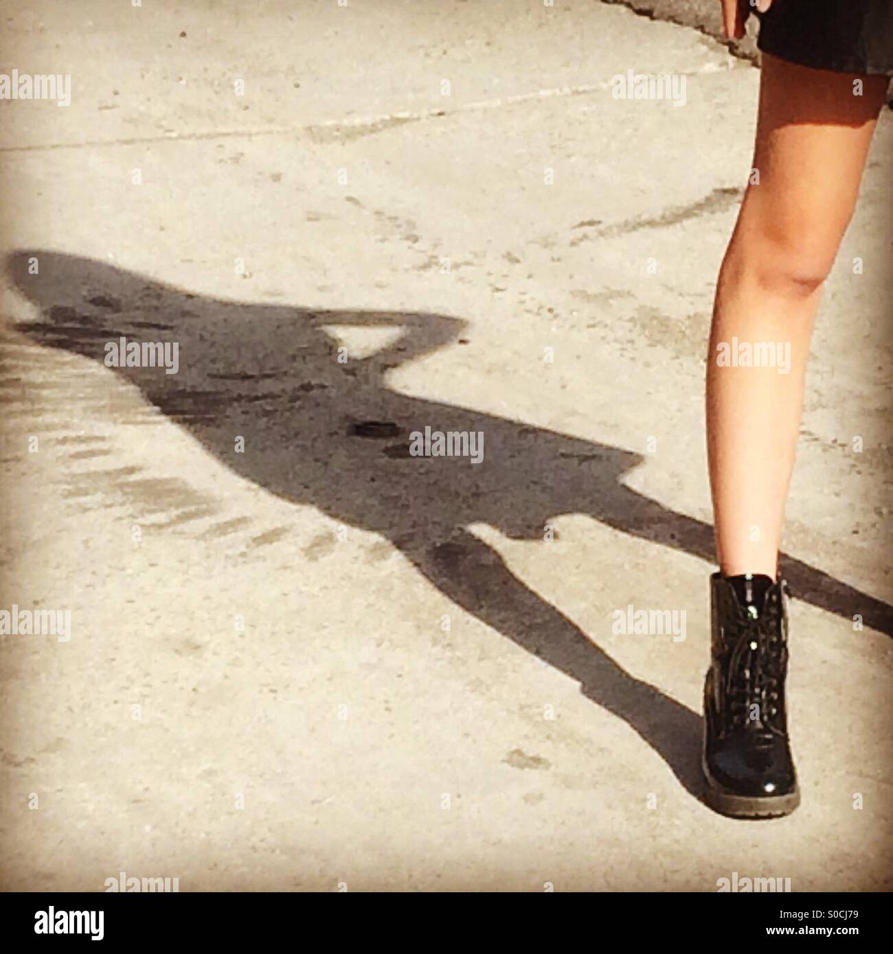 Shadow legs hi-res stock photography and images - Alamy