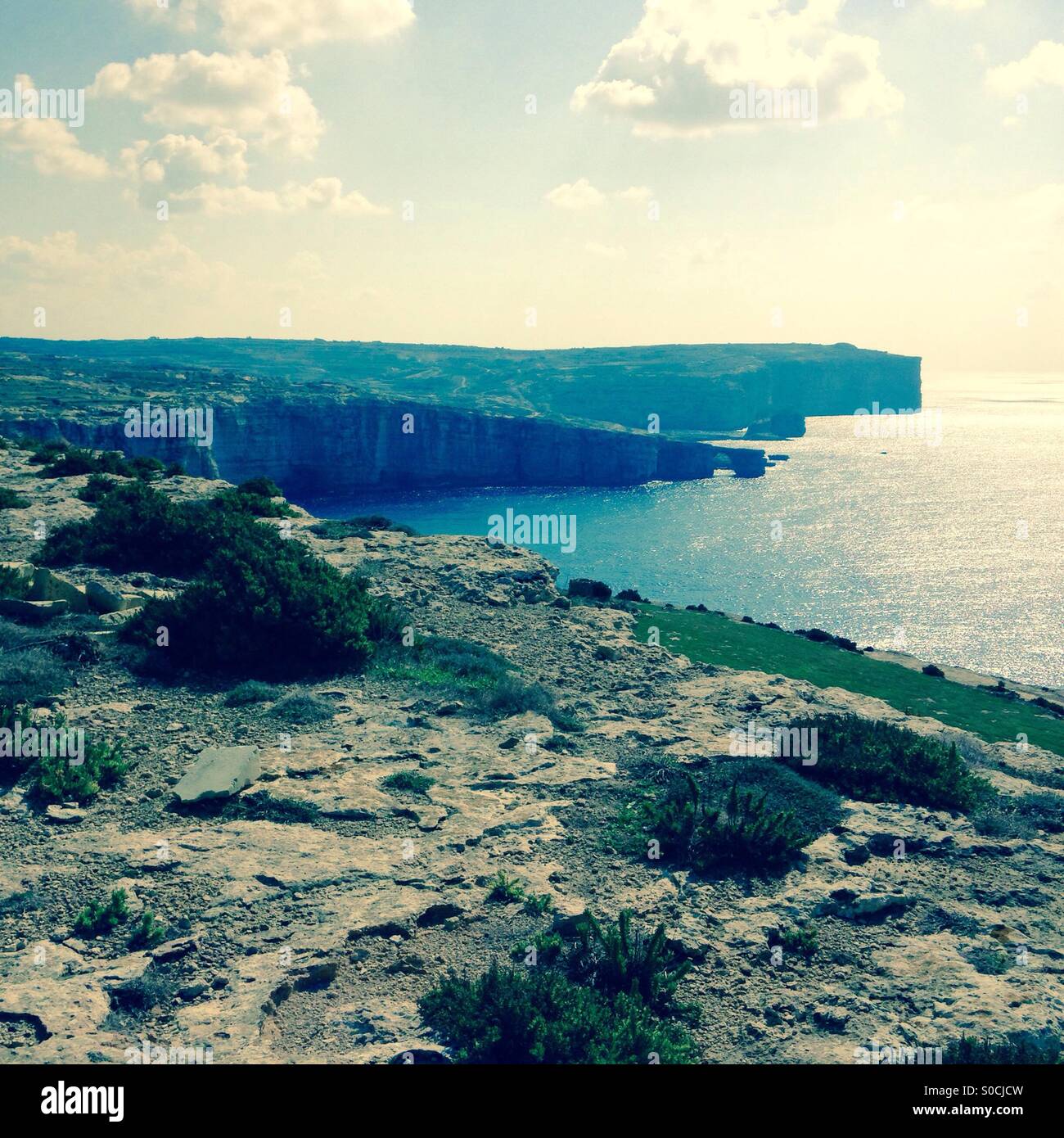 Gozo cliffs hi-res stock photography and images - Alamy
