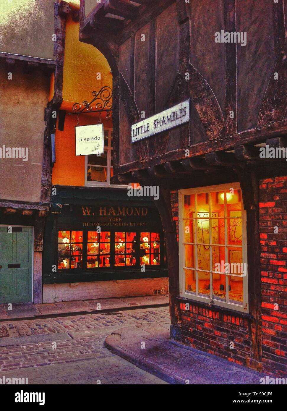 Little Shambles York North Yorkshire England UK Stock Photo - Alamy